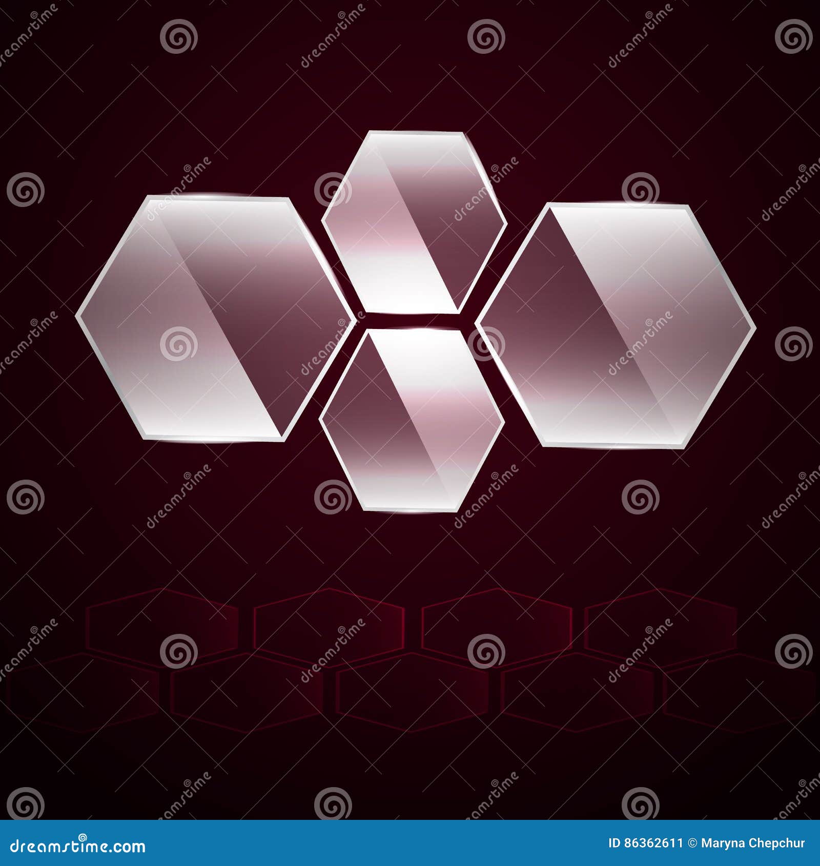 Background or Company Vector Logo Design Elements. Abstract Hexagon ...