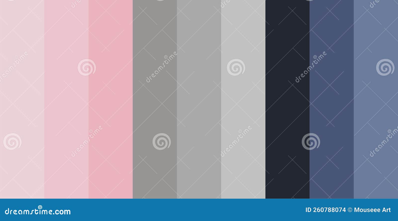 Color Palette of Abstract Pink Blue Black Gray Stock Illustration ...