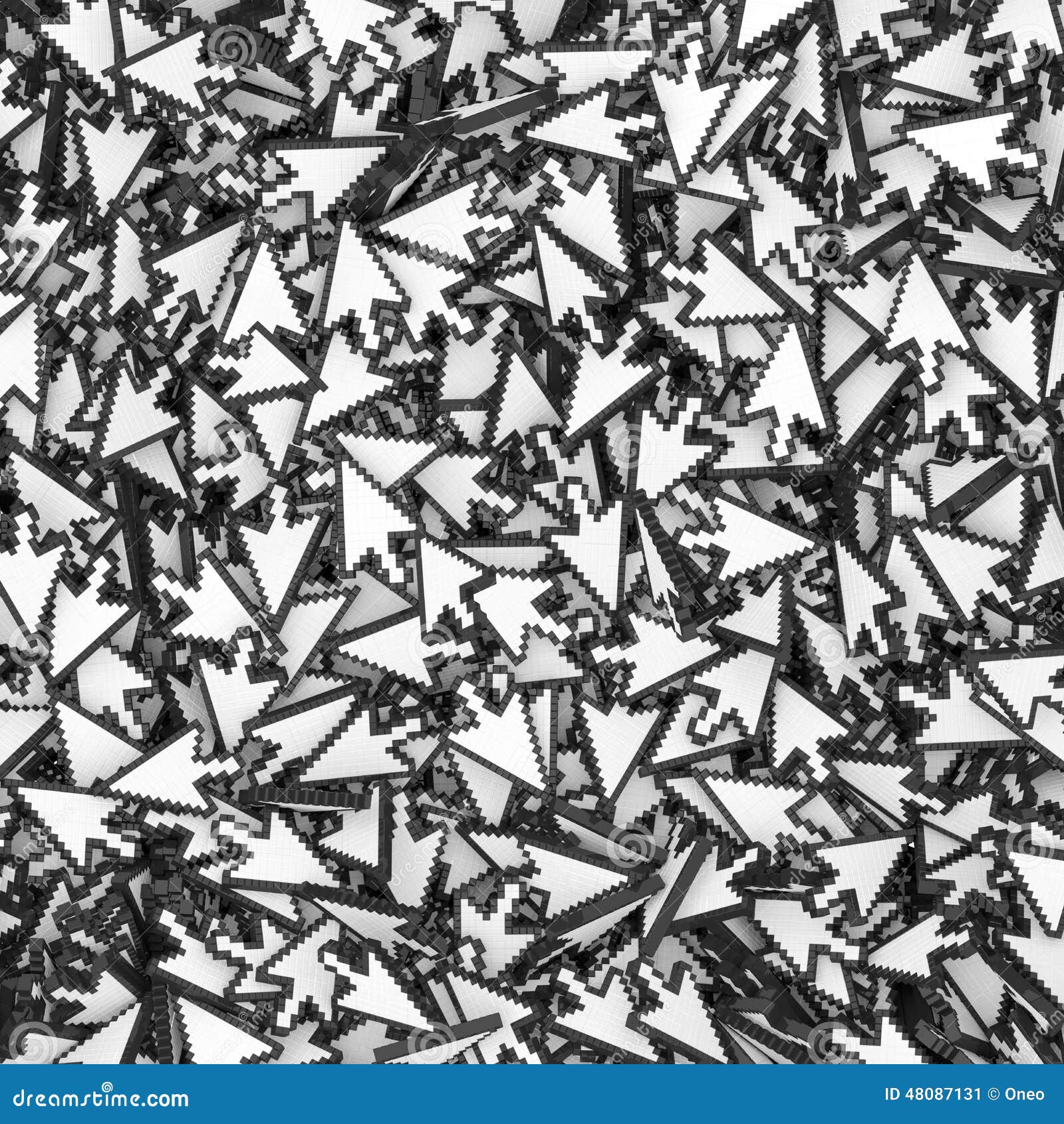 Background Composed of Many Cursor Arrows Stock Image - Image of ...