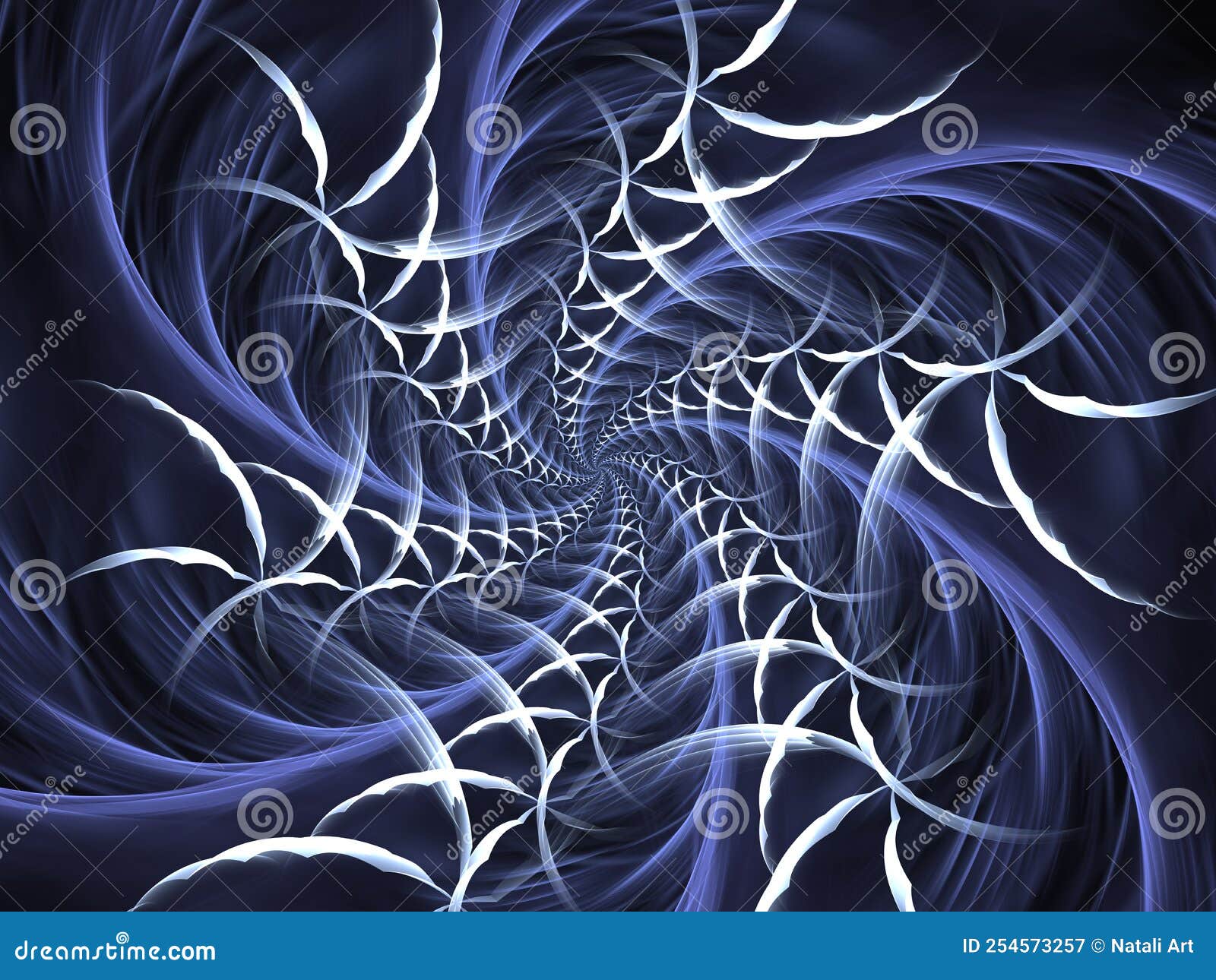 Background Composition of Vortex Fractal. Spiral Geometry Stock ...
