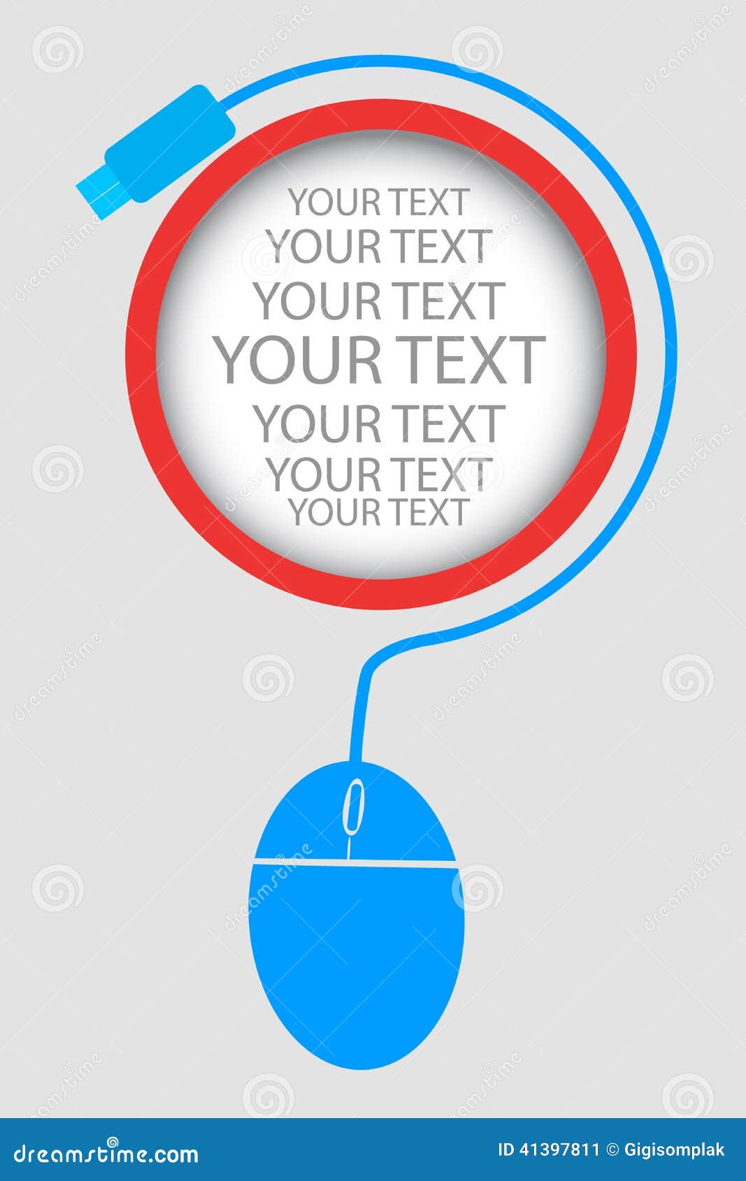 Background, Computer Mouse And Cable Cartoon Vector | CartoonDealer.com ...