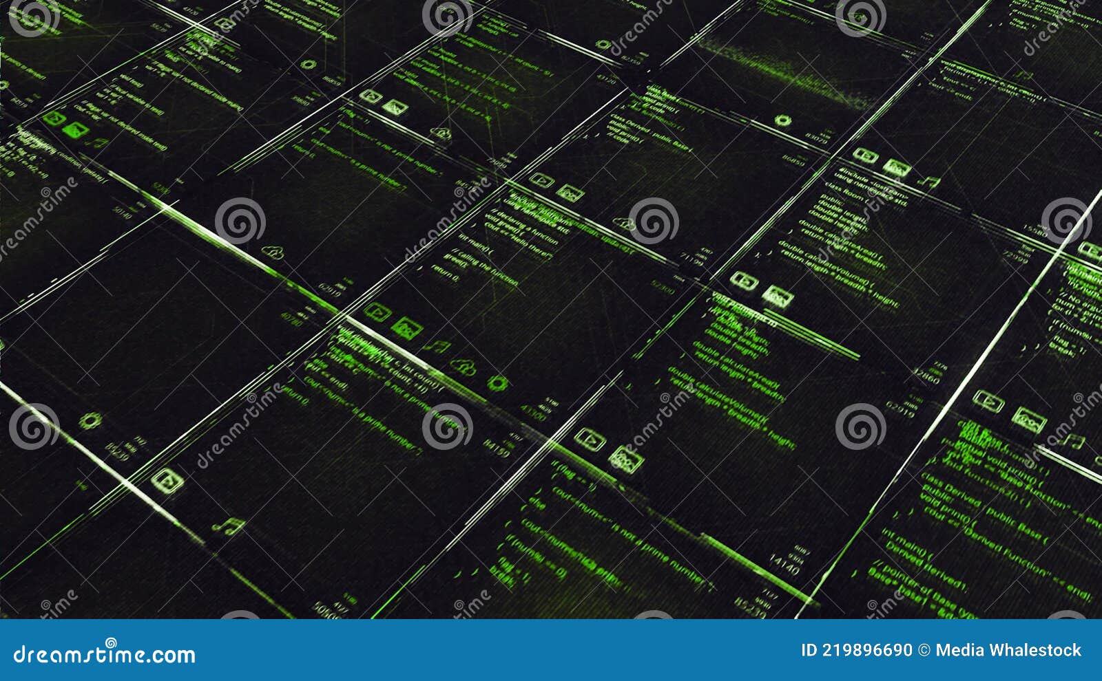 Background with Computer Programs. Animation Stock Footage - Video of ...