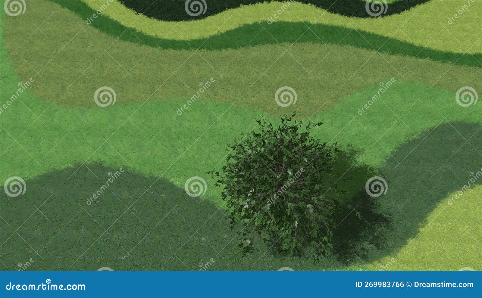 Background Computer Rendering of Landscape Design. Stock Illustration ...