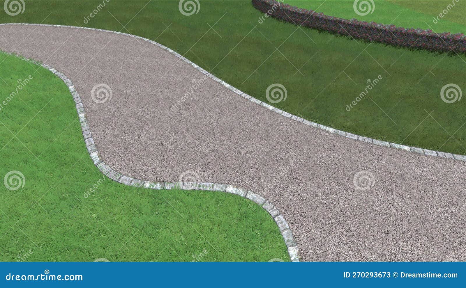 Background Computer Rendering of Landscape Design. Stock Illustration ...