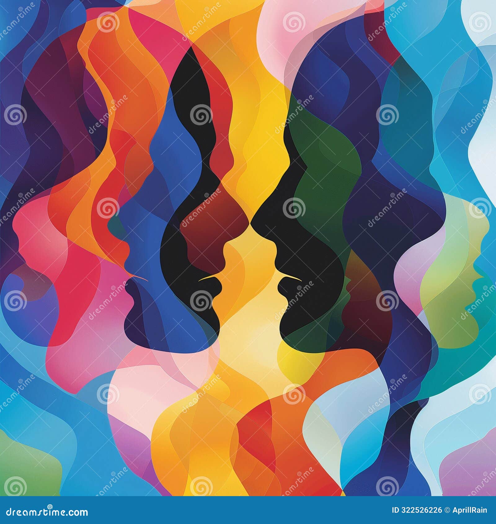 Background with the Concept of Empathy and Racial Equality. the Unity ...