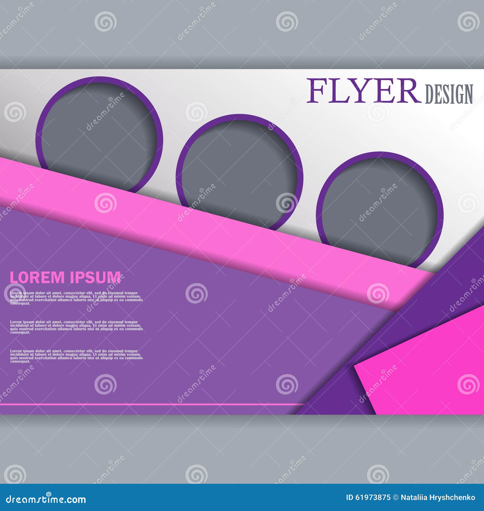 Background Concept for Horizontal Flyer Stock Vector - Illustration of ...