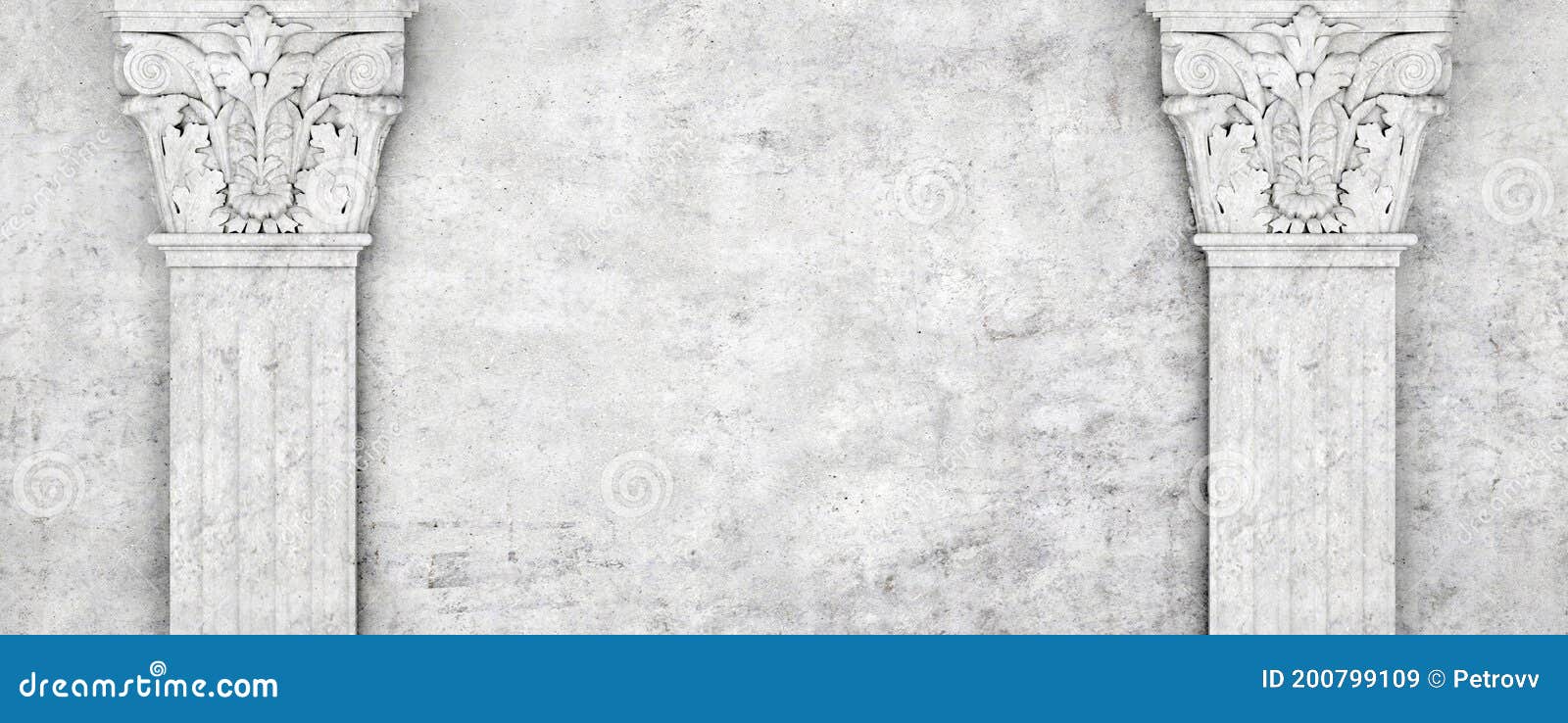 Background in Concrete Texture with Columns Stock Illustration ...