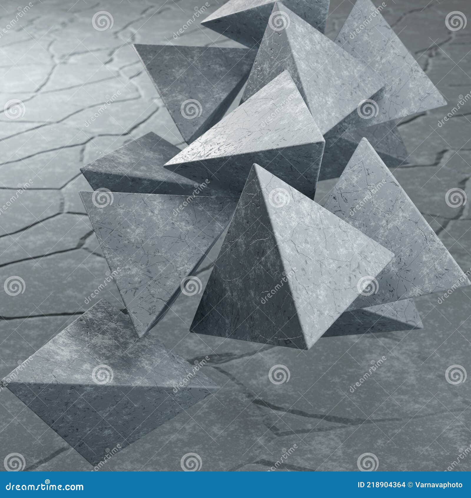 Background Concrete Triangular Shapes Abstract. 3d Render Stock ...