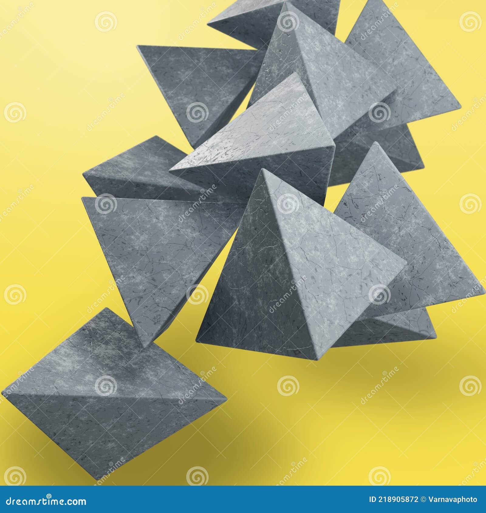 Background Concrete Triangular Shapes Abstract. 3d Render Stock ...