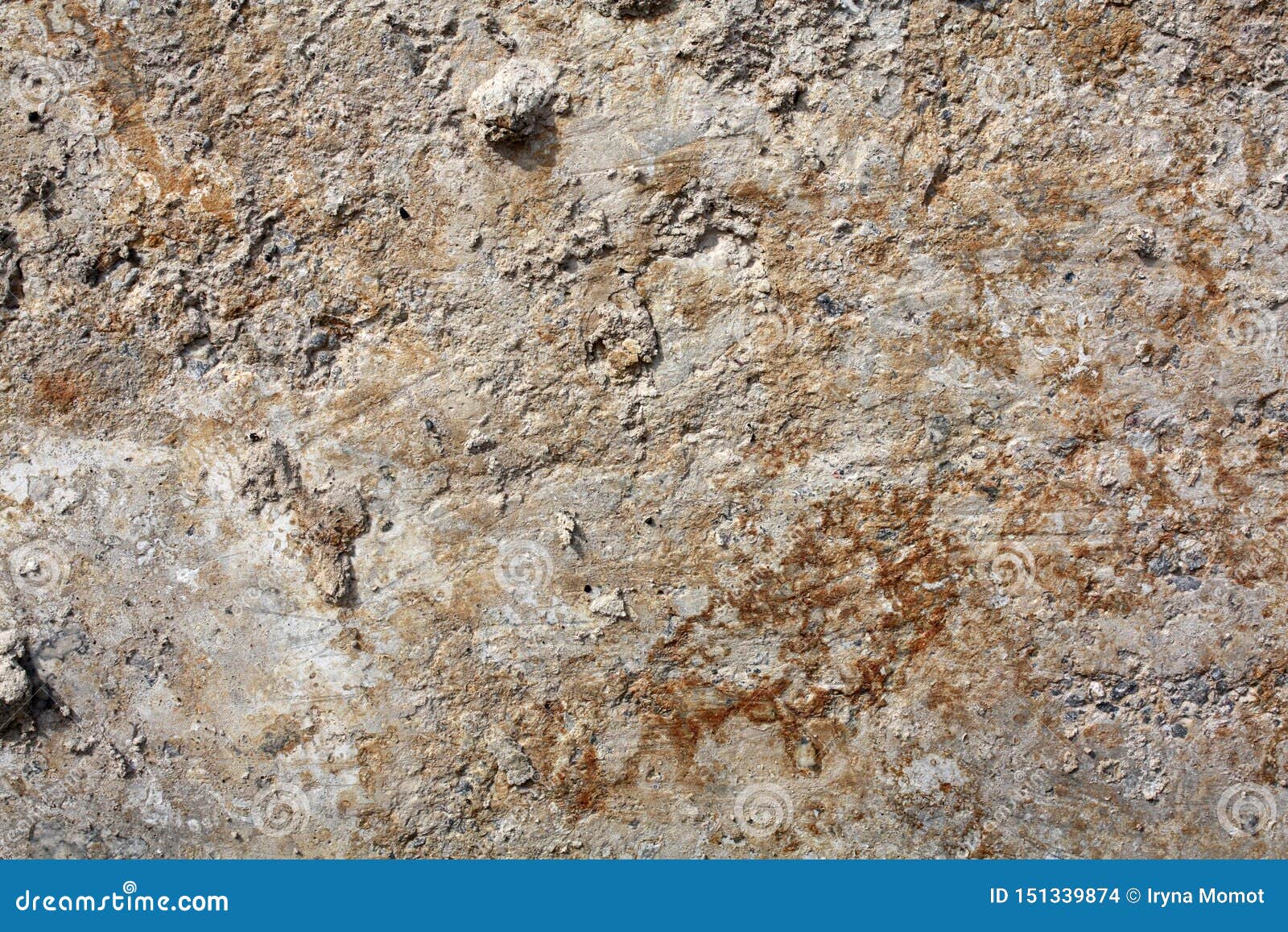 Background with Concrete Wall with Rust. Stock Photo - Image of grey ...