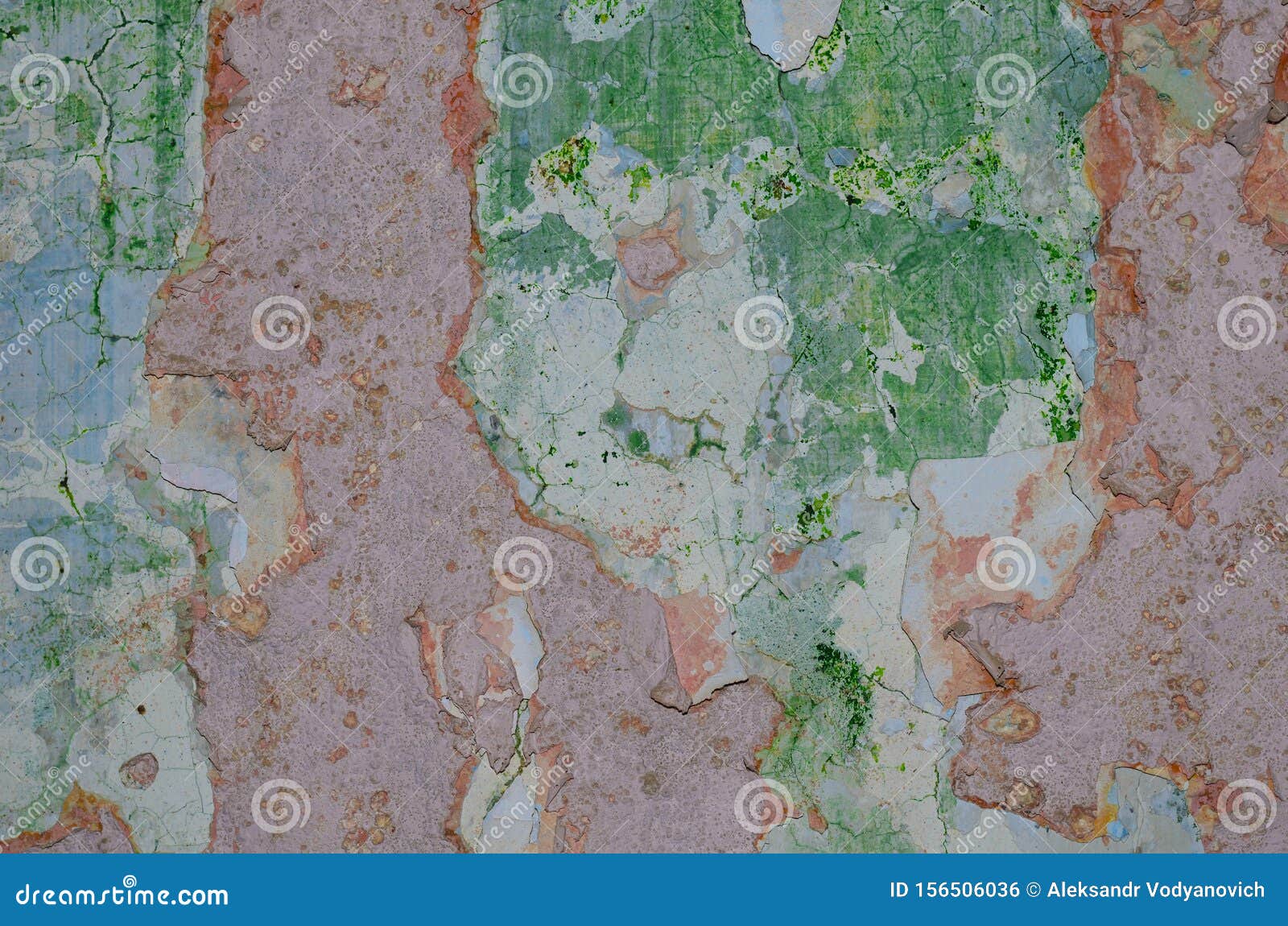 Background Consisting of Old Layers of Plaster of Different Colors ...