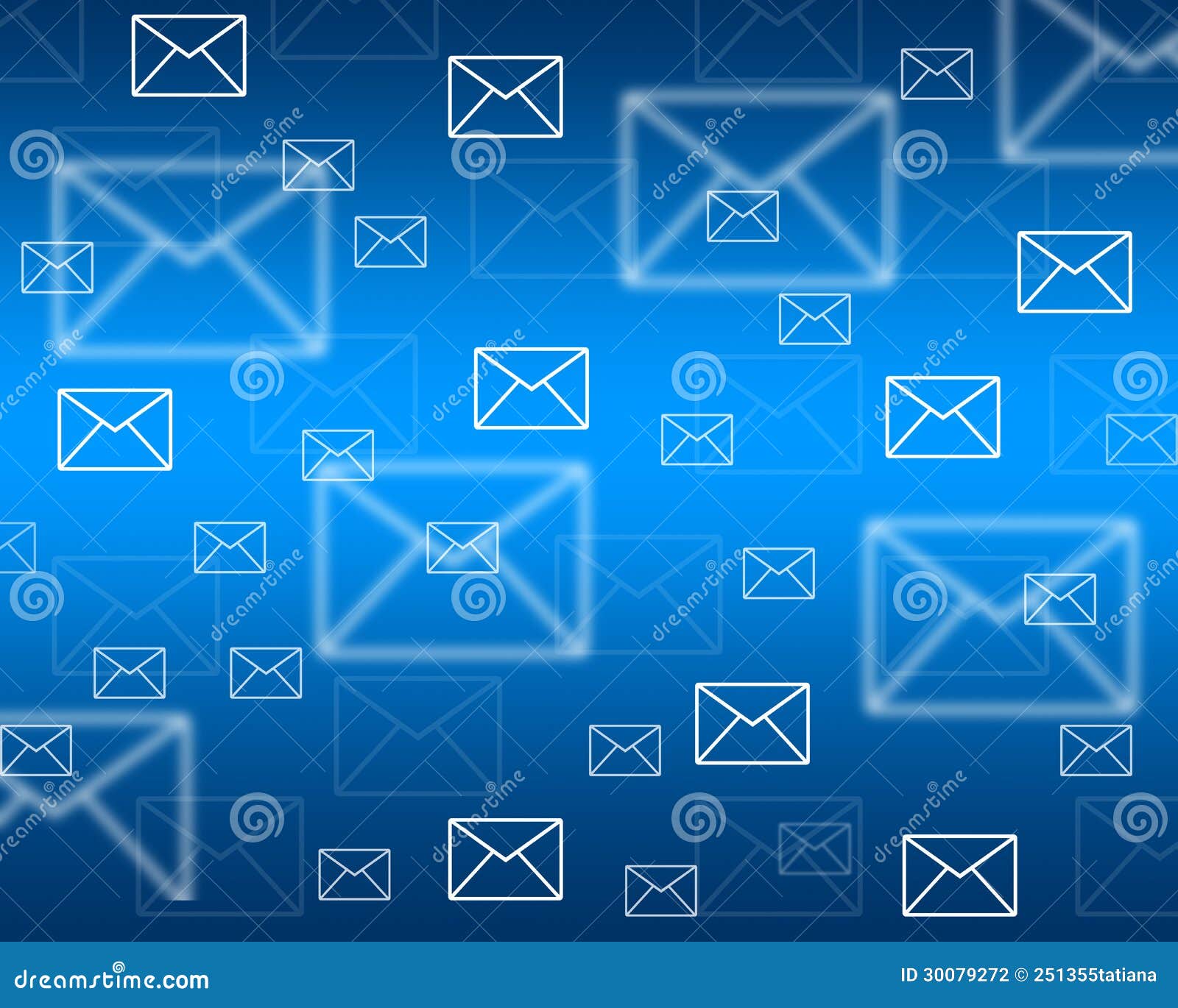 Touch Screen Interface of the Envelopes Stock Illustration ...