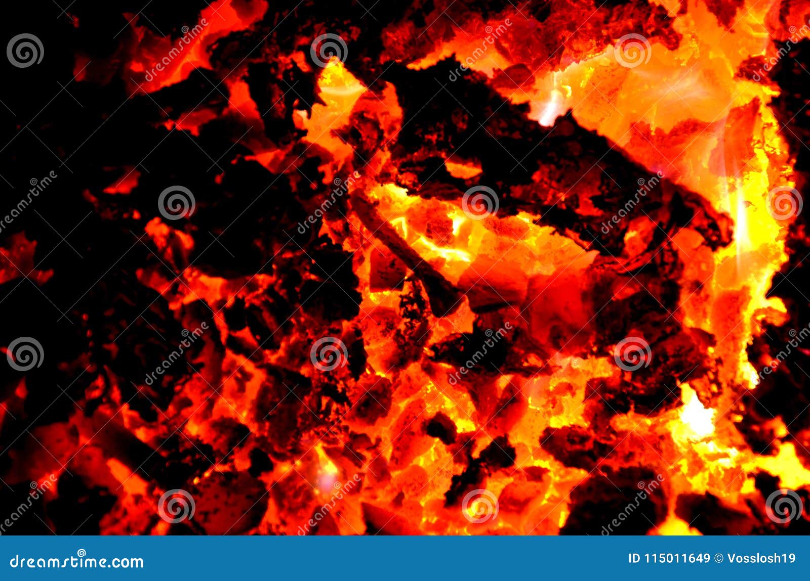 A Background Consisting of Various Incandescent and Burning Materials ...
