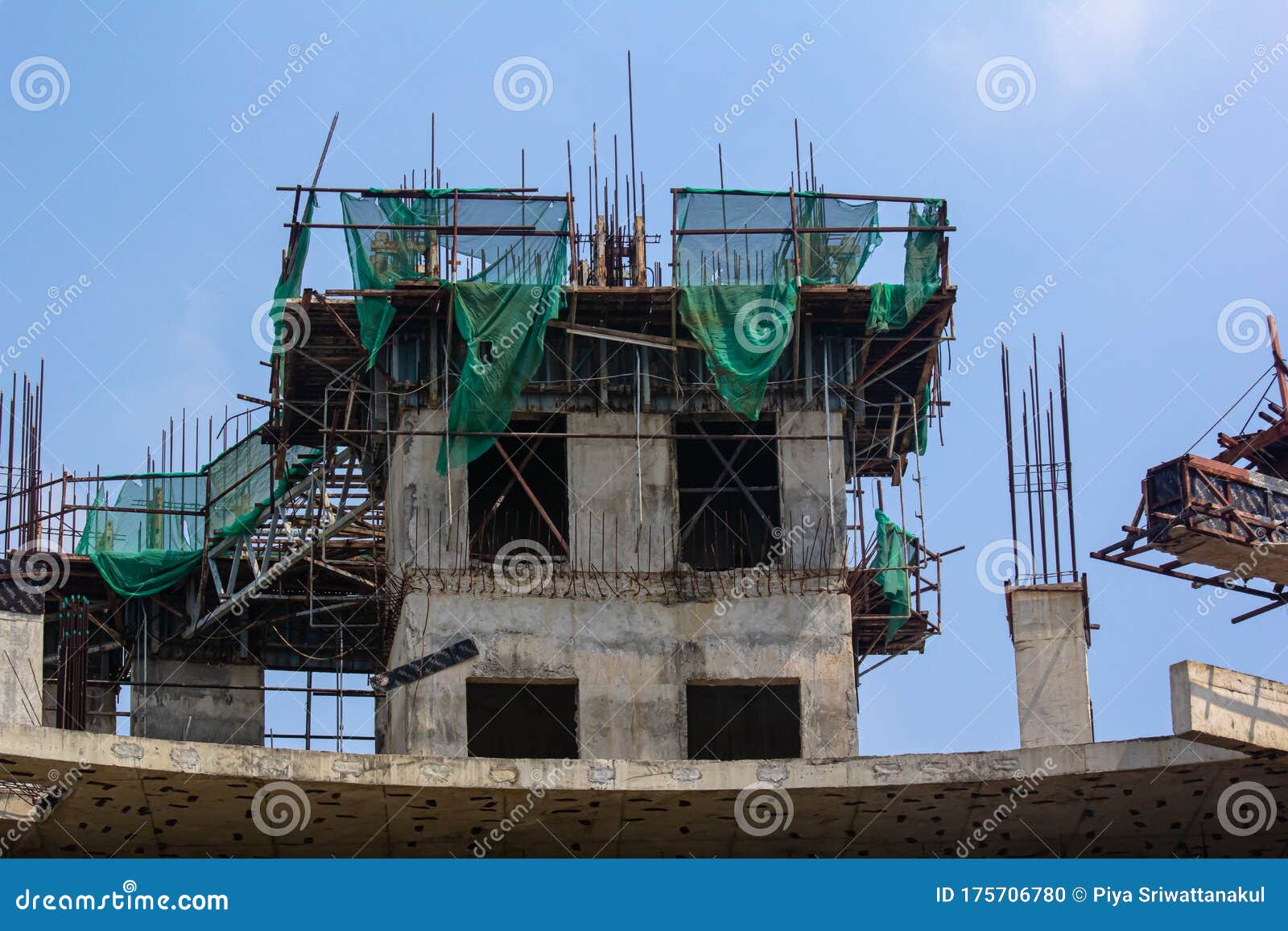 Background Construction Site Stock Photo - Image of flare, interior ...