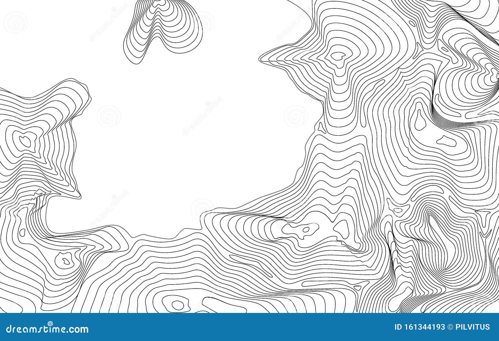 Background Contour Topography Map. Abstract Geographic Grid. Vector ...