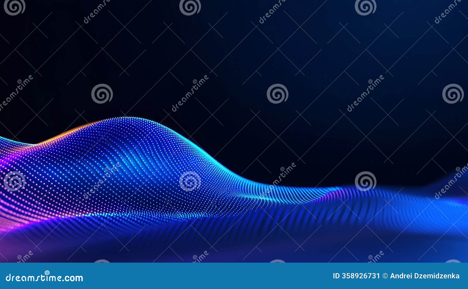 Background with Contoured Spacetime Waves and Forming Stars on Dark ...