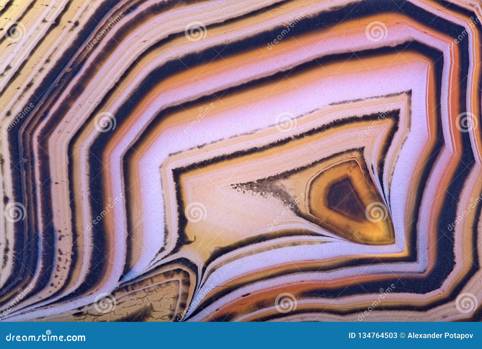 Contrast Brown and Orange Agate Structure Stock Image - Image of ...