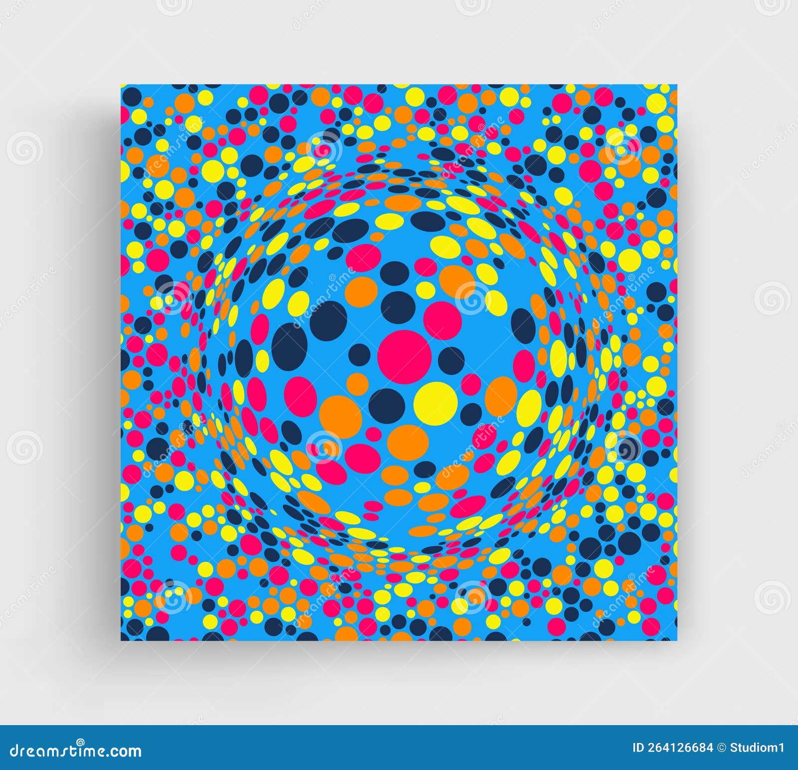 Background with Convex Hemisphere. Volumetric Composition with Optical ...