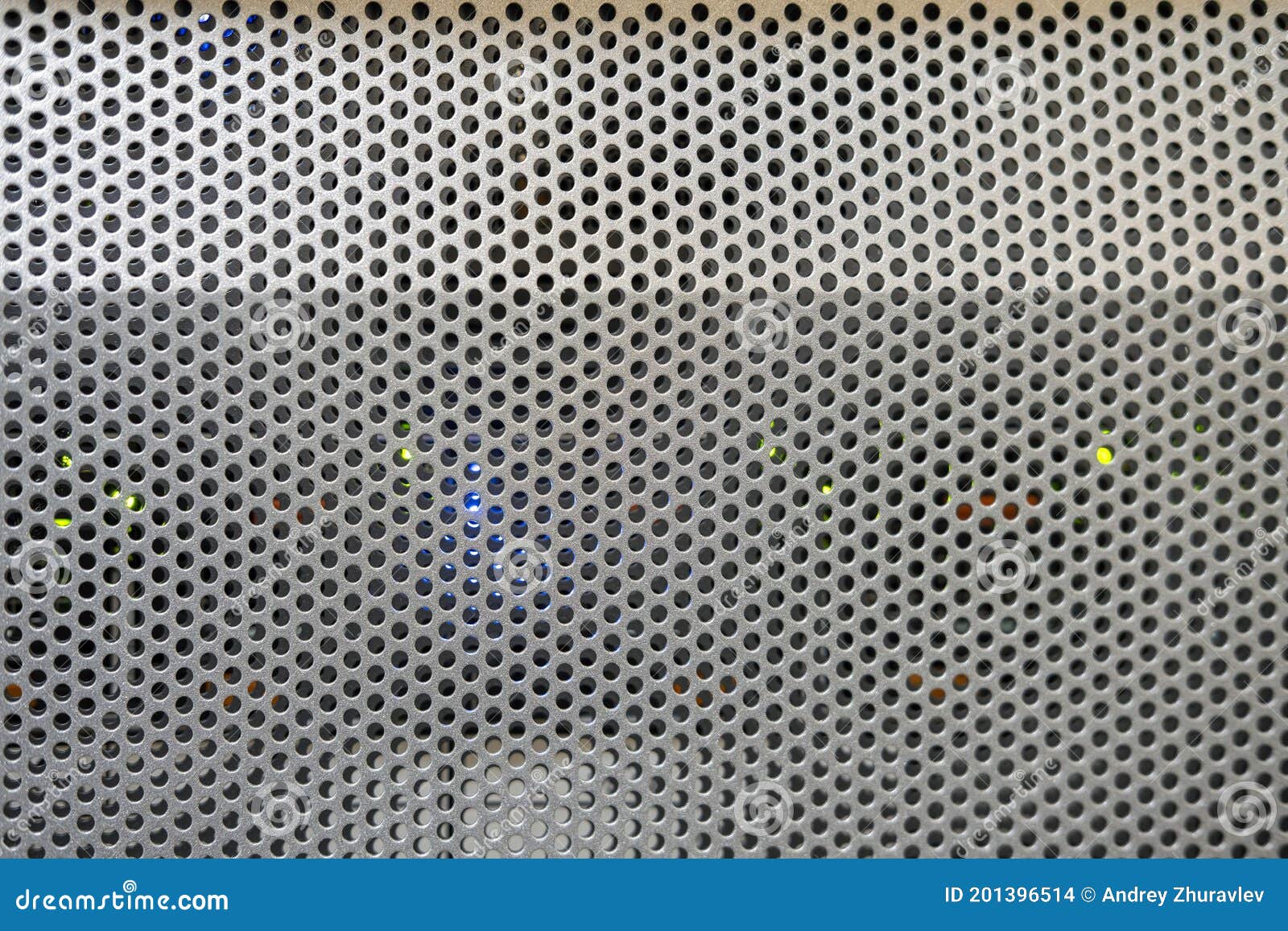 Background of a Convex Metal Surface with Round Lattice Holes, Texture ...