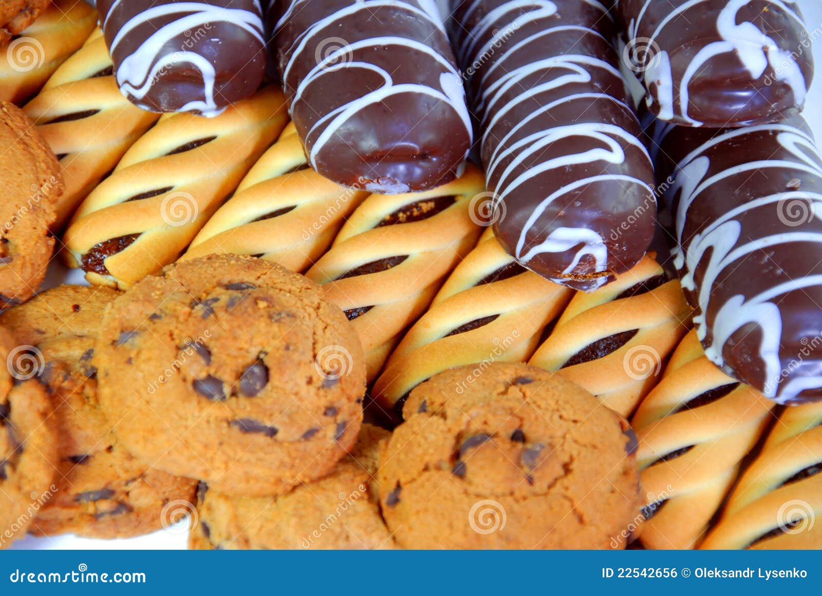 Background cookies stock photo. Image of assortment, brown - 22542656