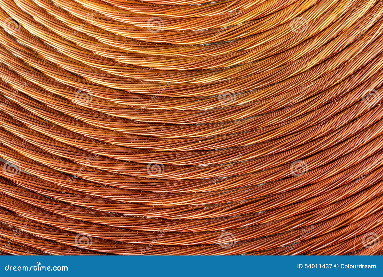 Background of copper coil stock image. Image of loop - 54011437