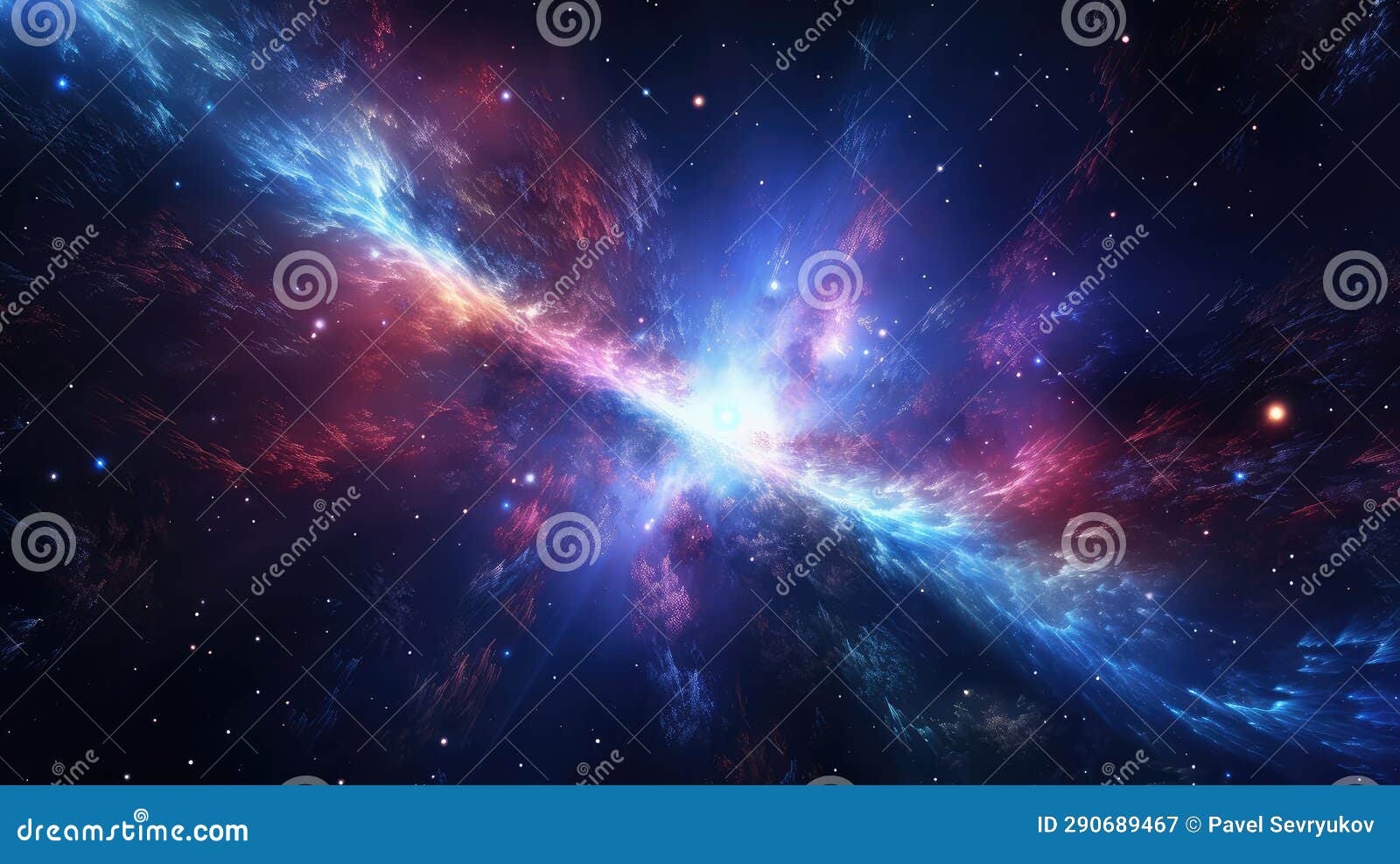 Background Cosmic Particle Explosion Stock Illustration - Illustration ...