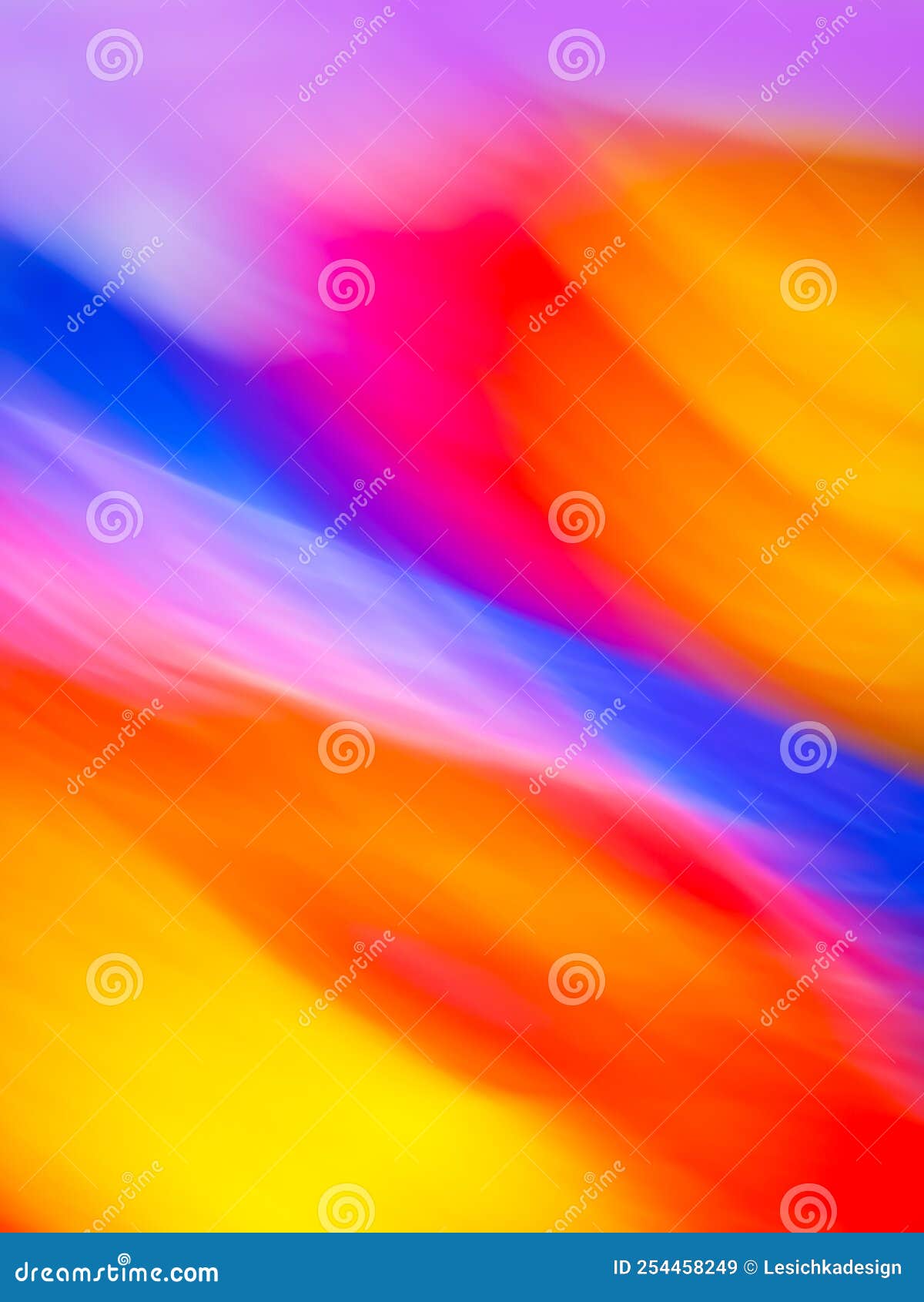 Background Cover with Rainbow Wavy Colorful Defocused Design Stock ...