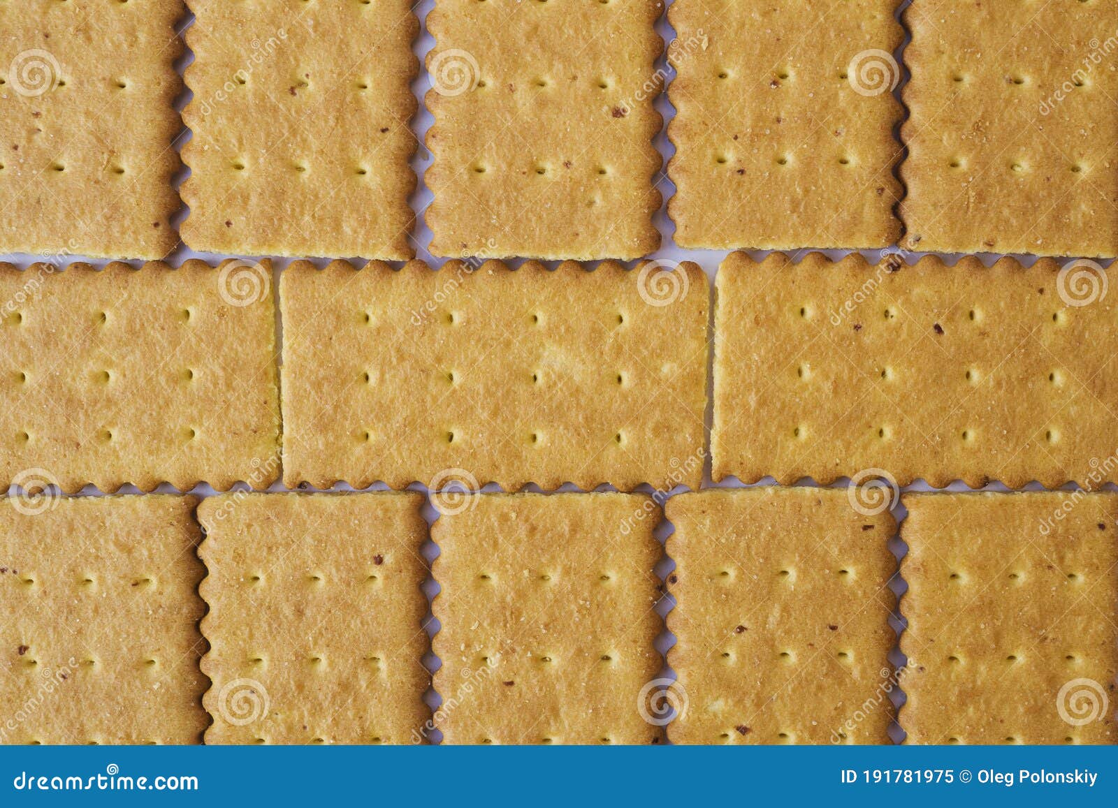 A Background of Fresh Cracker on Top. Stock Image - Image of ...