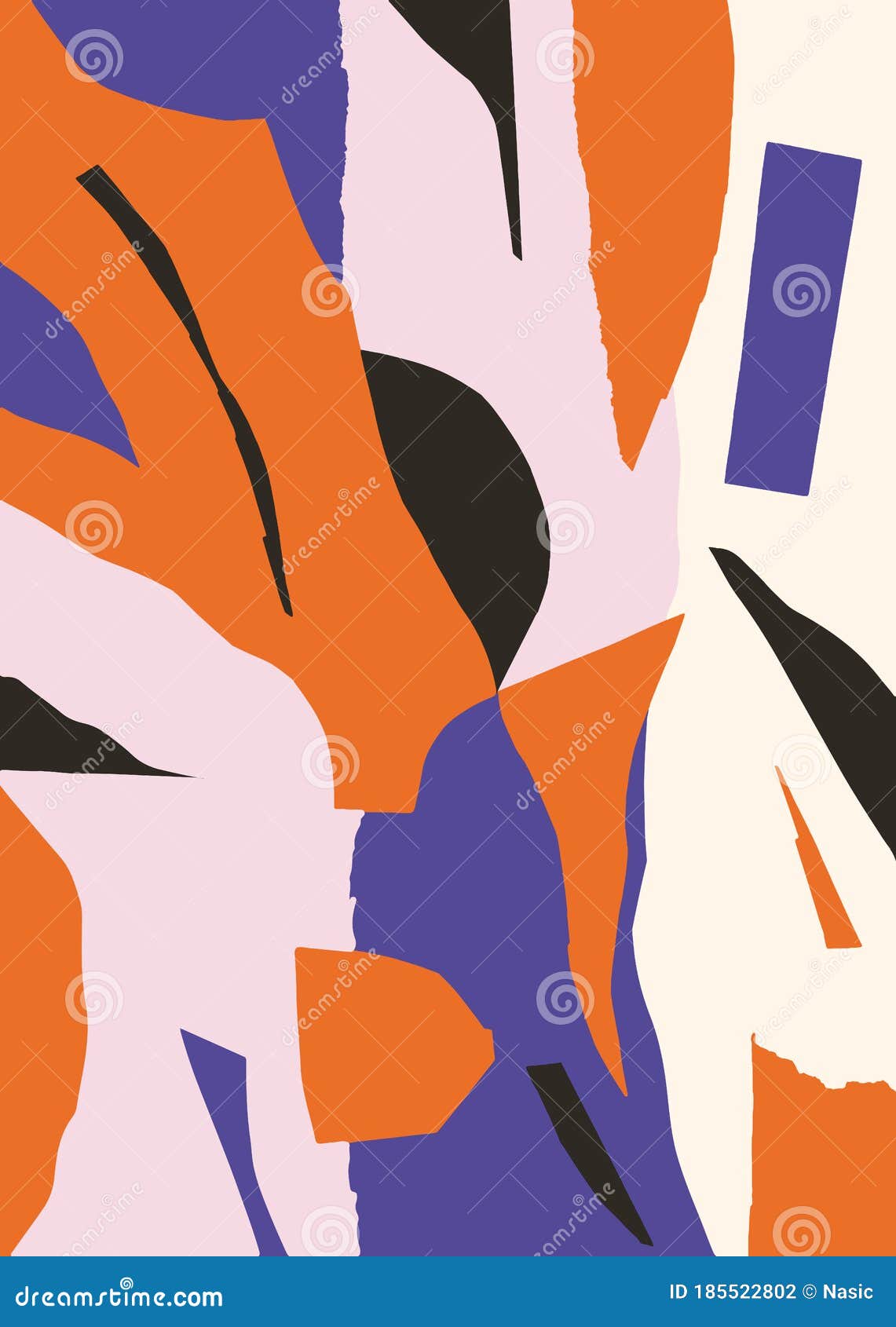Background Creative Collage, Paper Cut Artwork Stock Vector ...