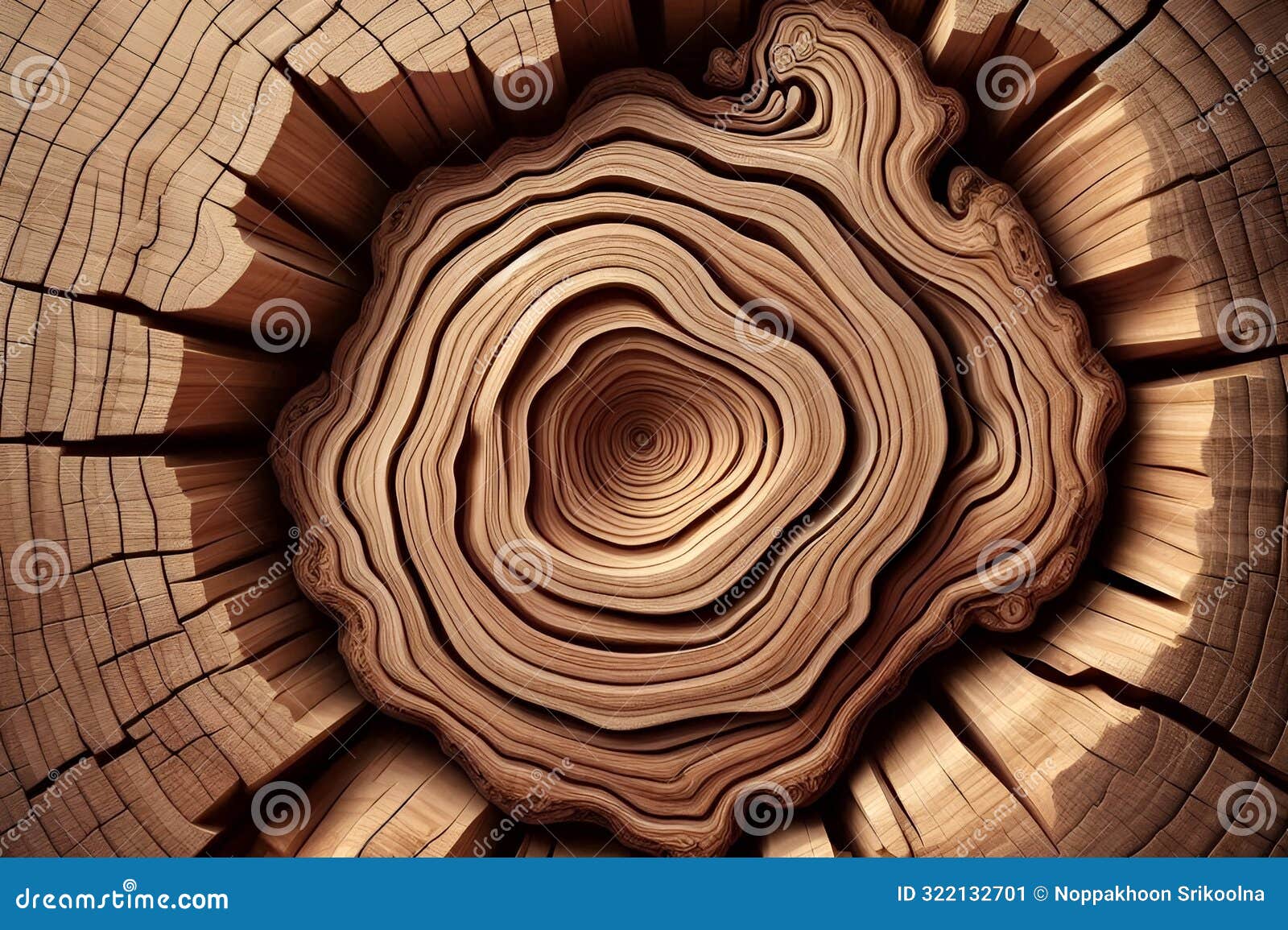 Background of the Cross Section of a Tree Trunk Stock Illustration ...