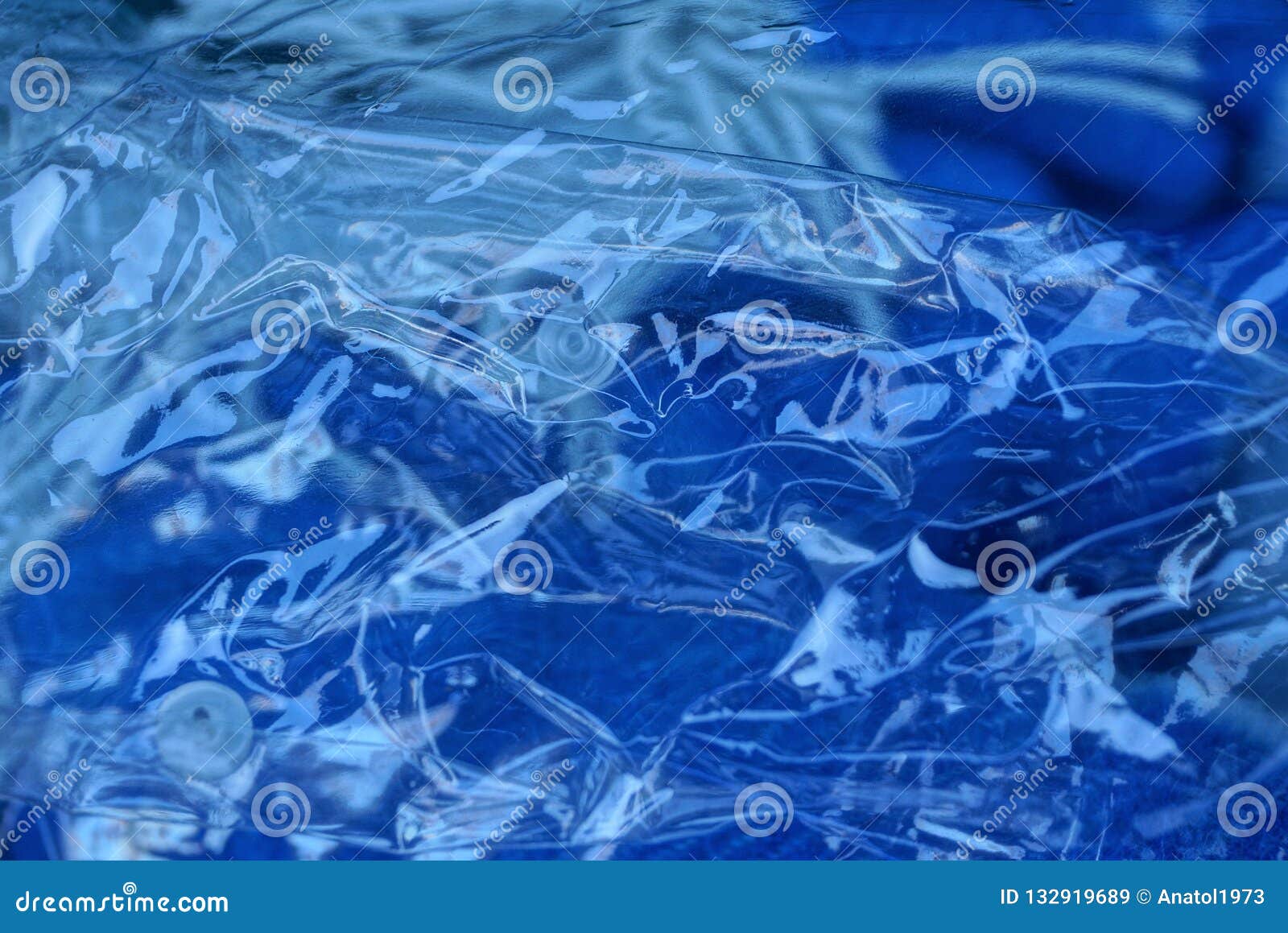 Plastic Texture of Crumpled Cellophane Blue Gray Stock Image - Image of ...