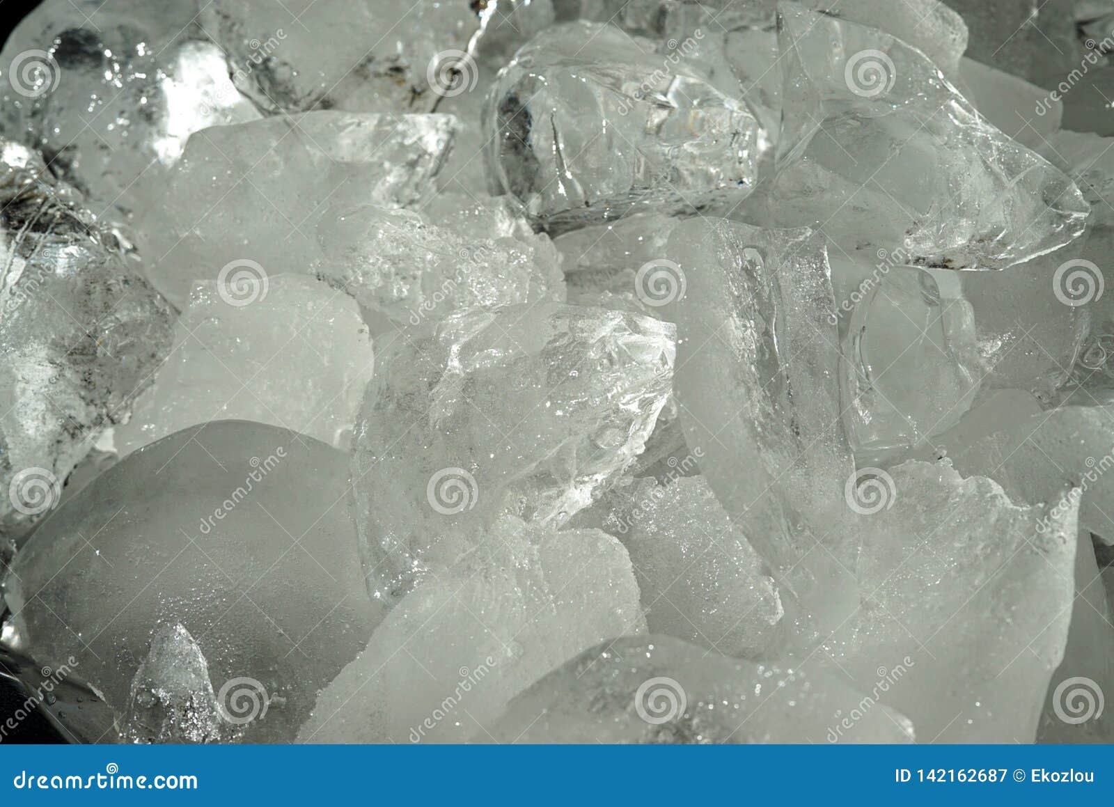 Background with Crushed Ice Cubes, Top View Stock Image - Image of ...