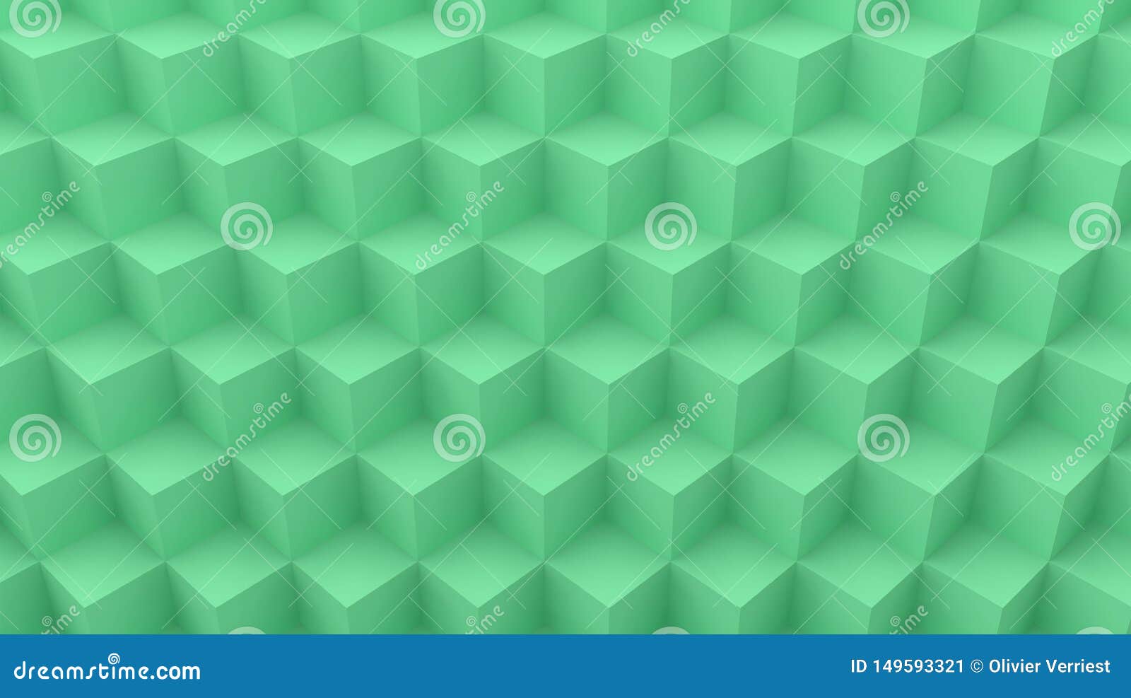 Background Cube Design Abstract Geometric Green Stock Image - Image of ...