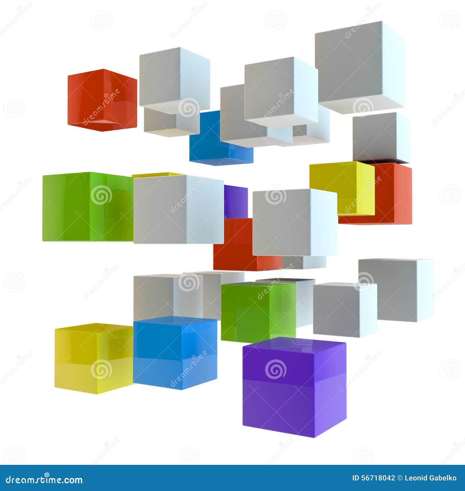 Background from cubes stock illustration. Illustration of business ...