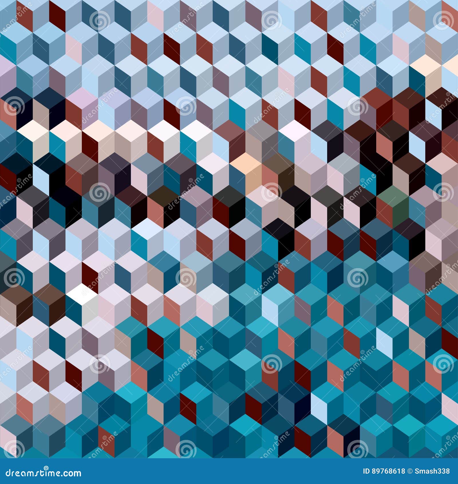 Background from cubes stock vector. Illustration of business - 89768618