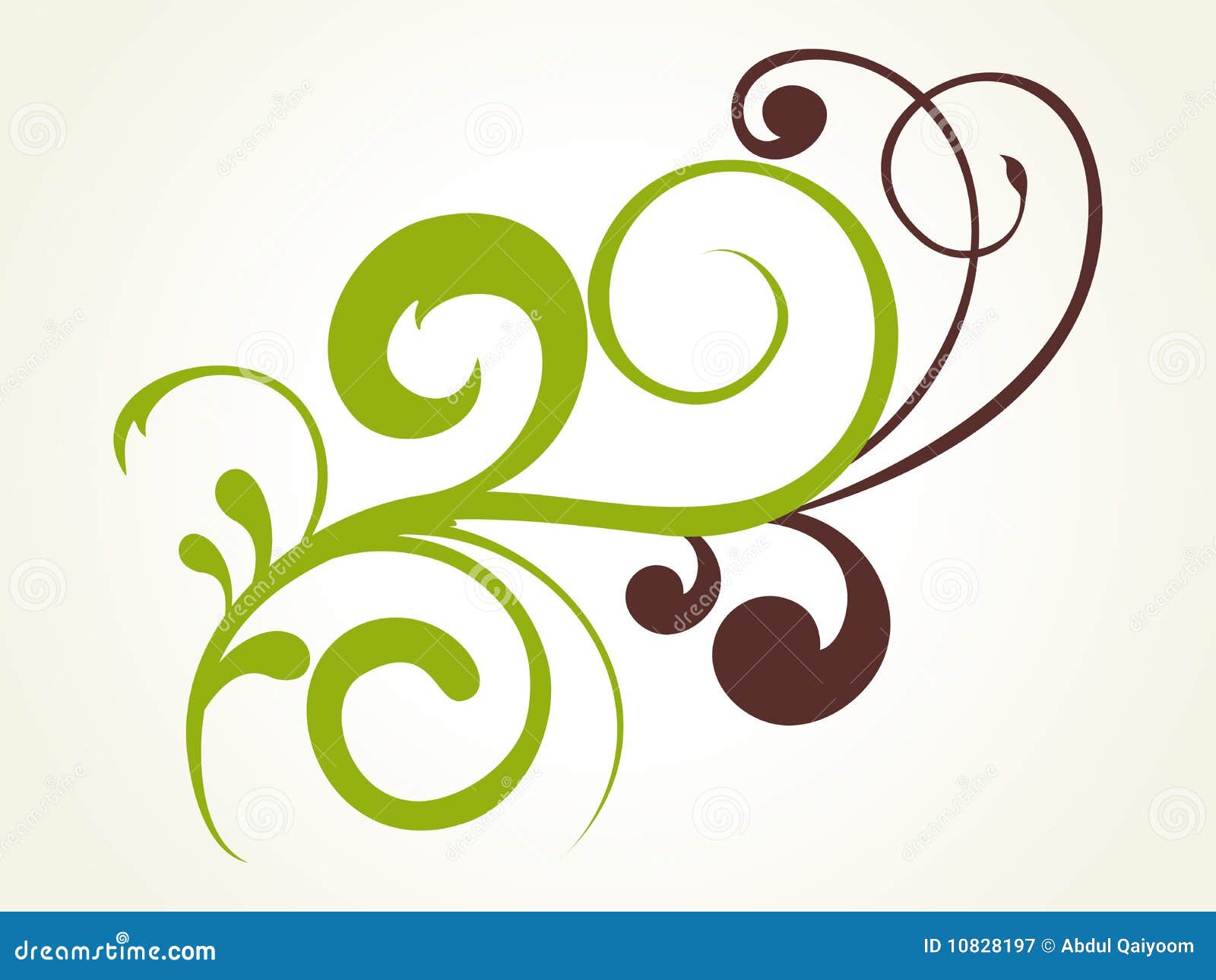 Background with Curve Design Stock Vector - Illustration of foliage ...