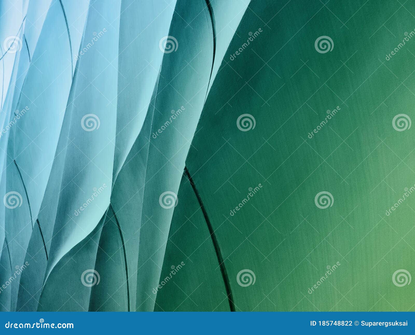 Background of Curve Pattern on Green Wall Stock Photo - Image of ...