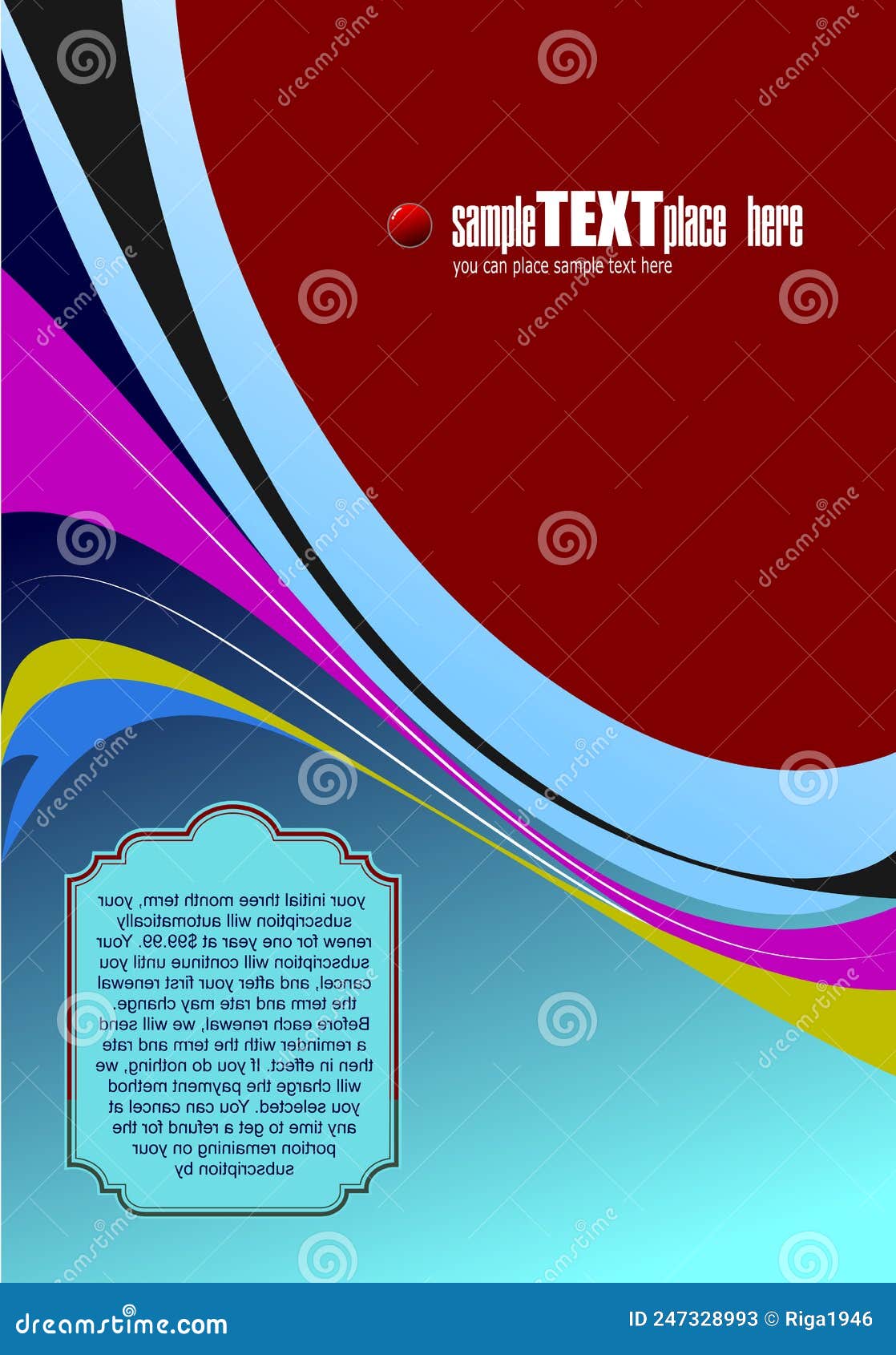 Background with Curve Shapes or Cover for Stock Vector - Illustration ...