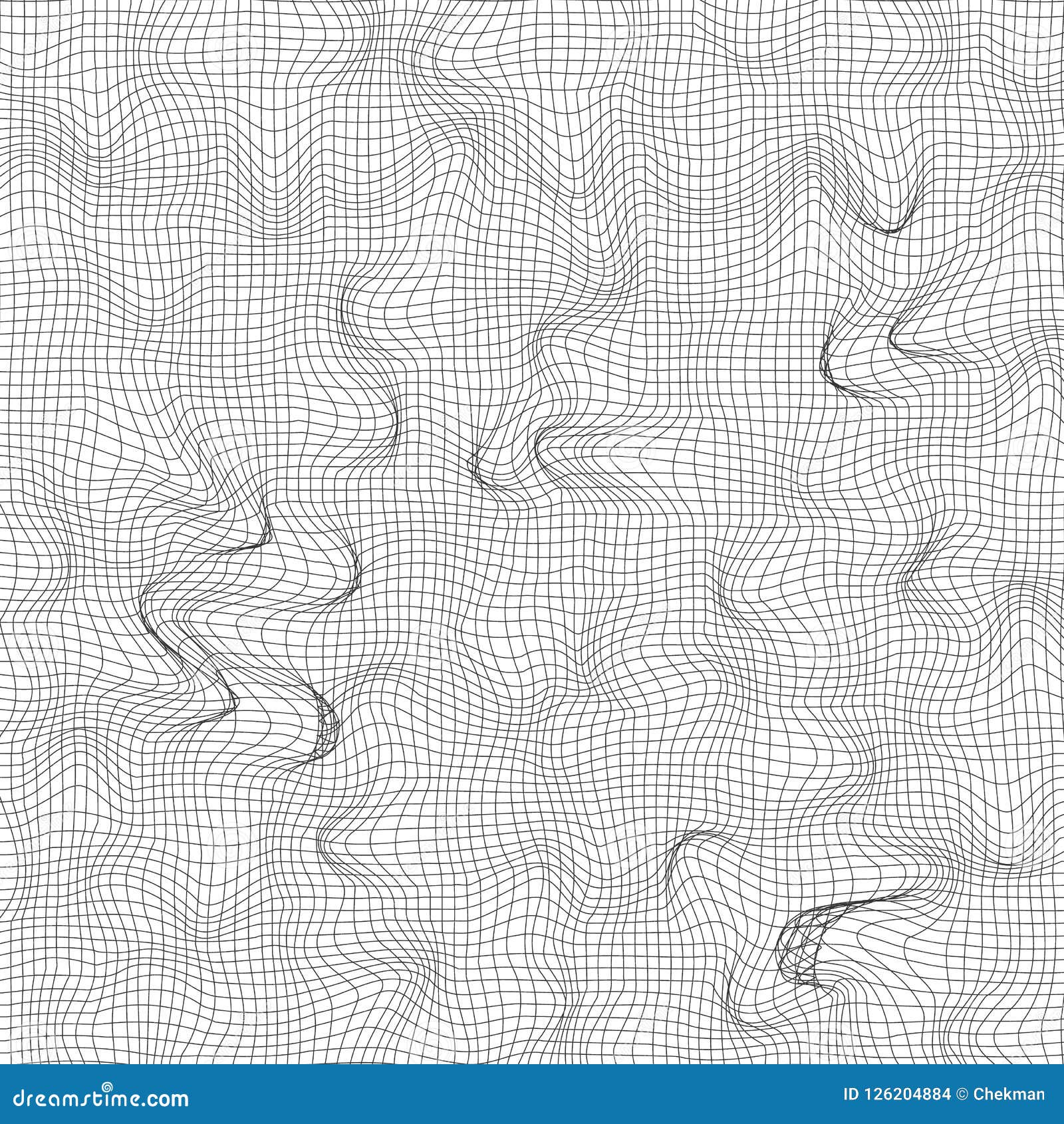 Background with Curved Grid. Vector Illustration Stock Illustration ...
