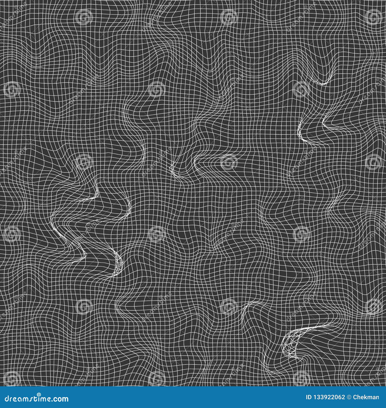 Background with Curved Grid. Vector Illustration Stock Illustration ...