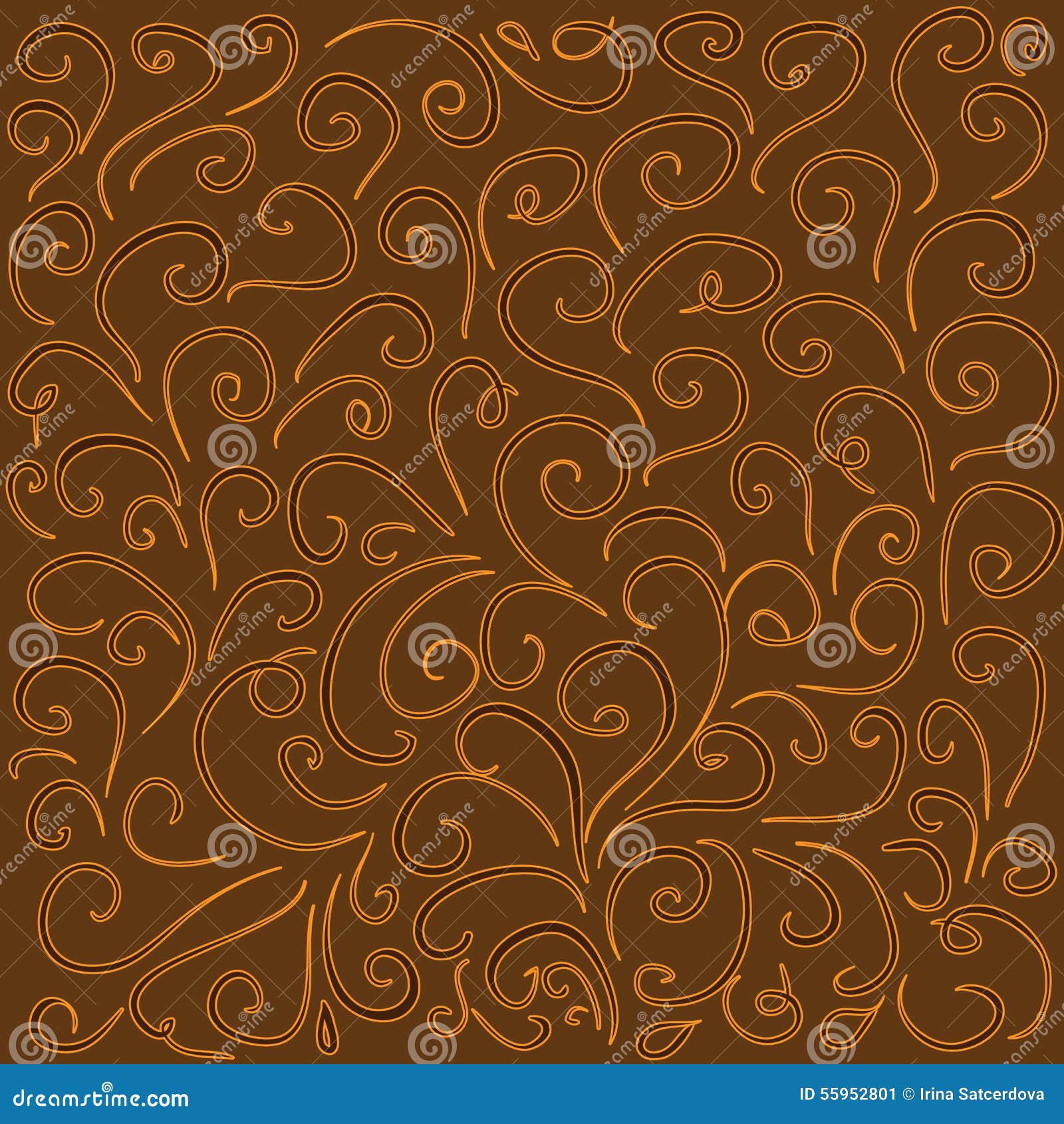 Background with Curved Lines in Warm Brown Tones. Stock Vector ...