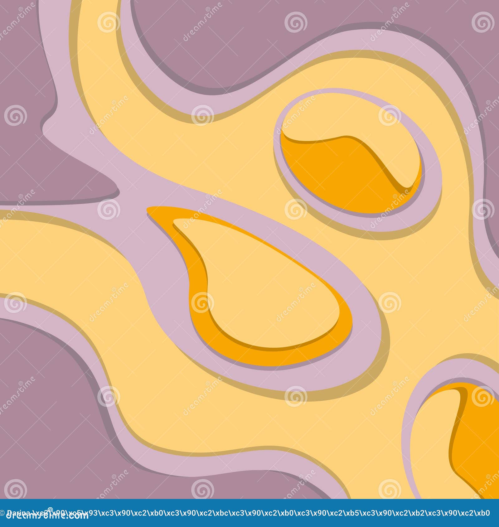 Background With Curved Shapes. Wave Pattern. Marble Cartoon Vector ...