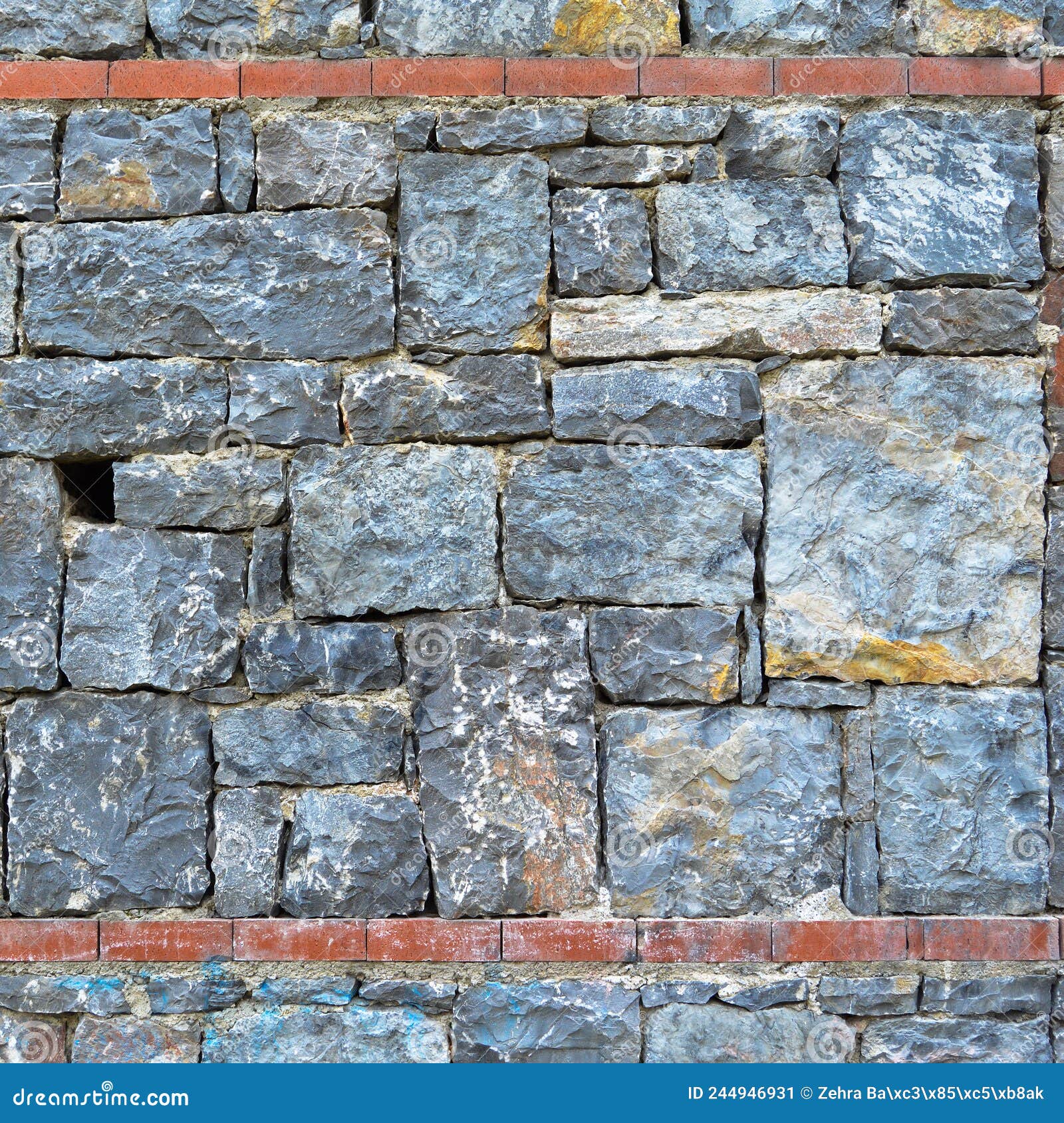 Fine cut blue stone wall stock image. Image of granite - 244946931