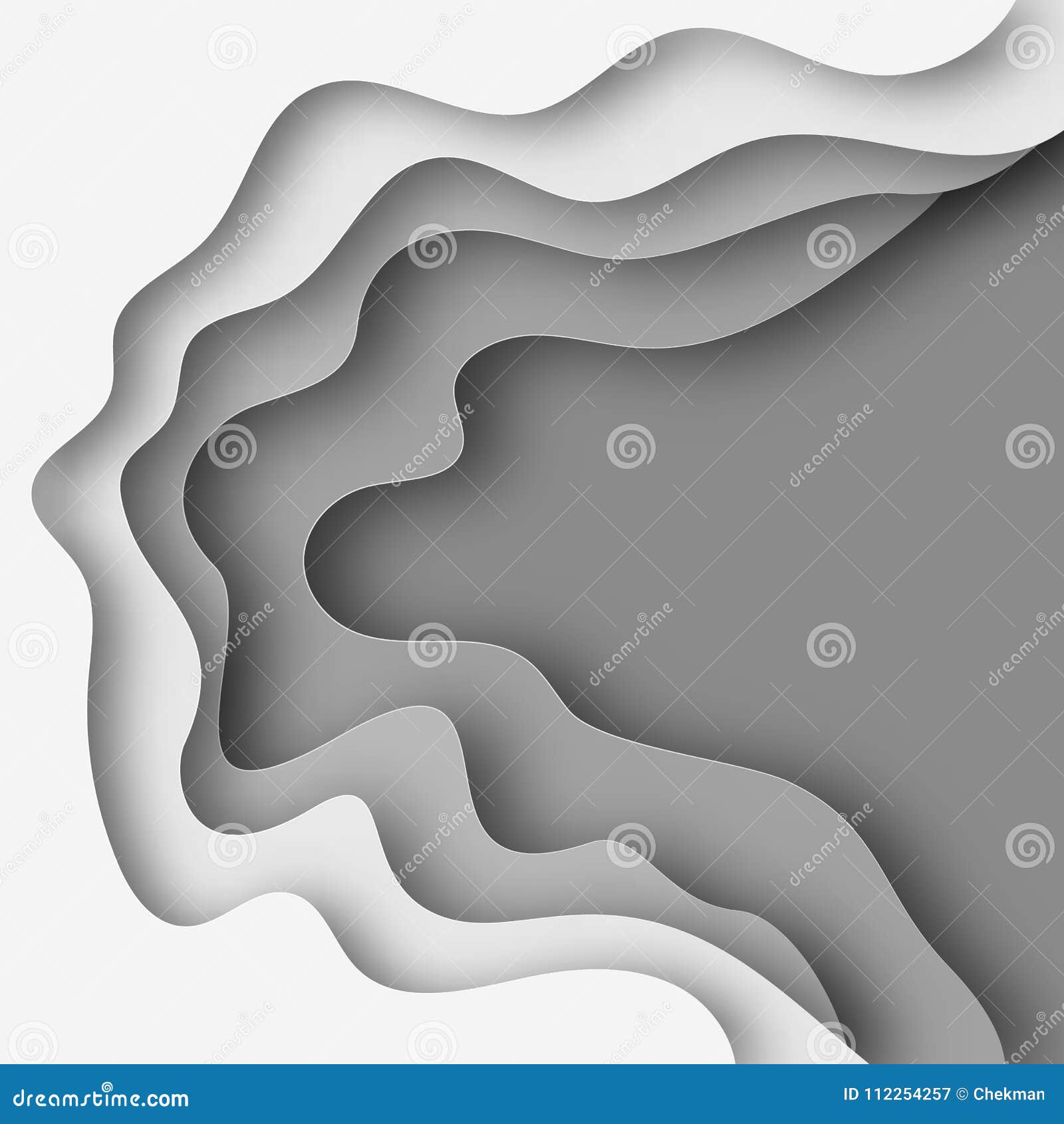 Background from Cut 3D Paper Layers. Vector Illustration Stock ...
