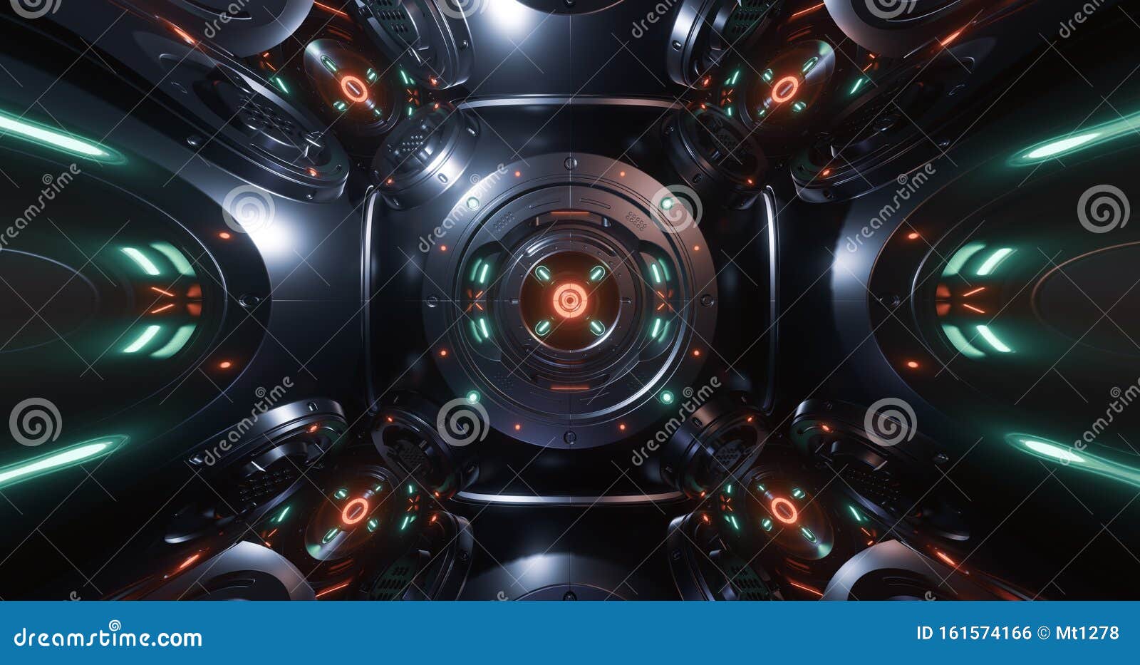 Abstract Concept of Sci-fi Sphere Cyborg Robot. Background for Cyber ...