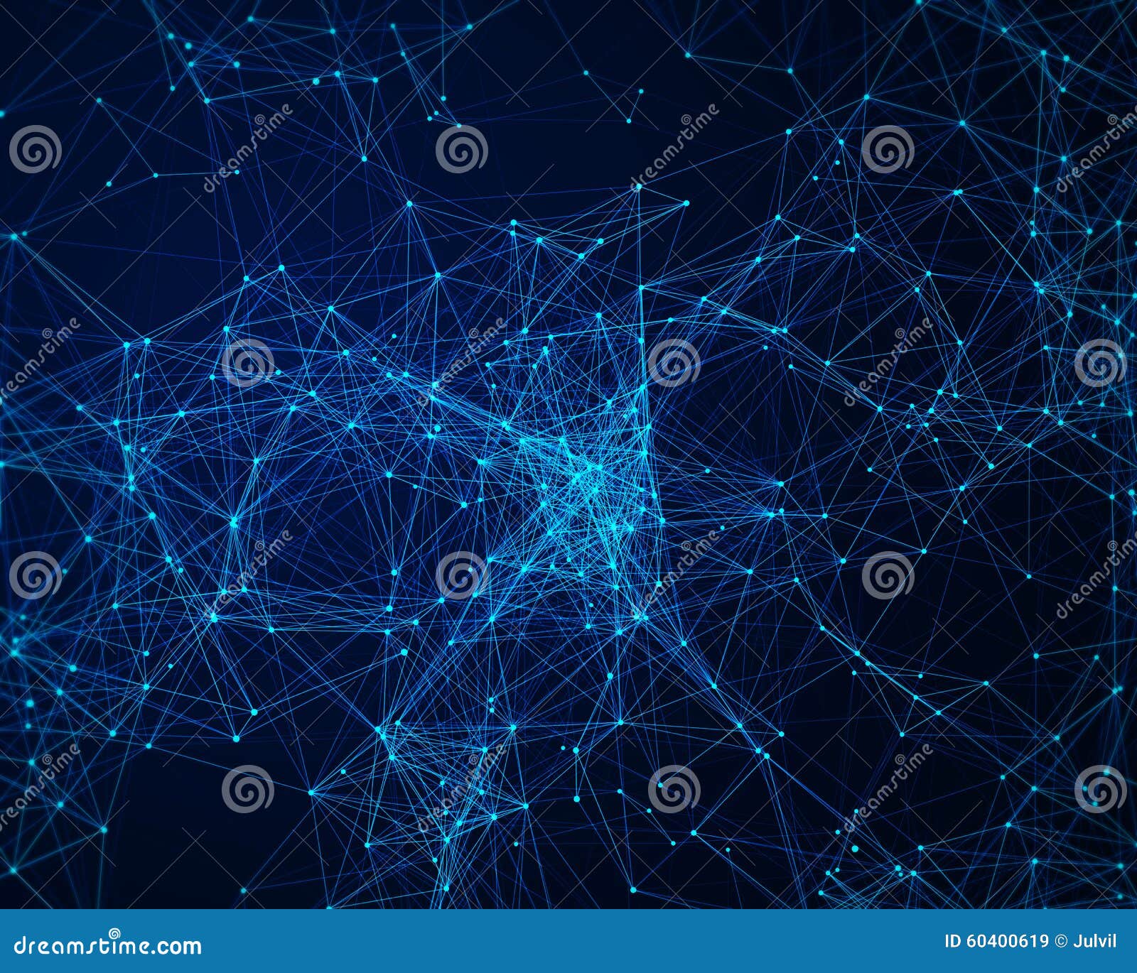 Background with Cybernetic Particles Stock Illustration - Illustration ...