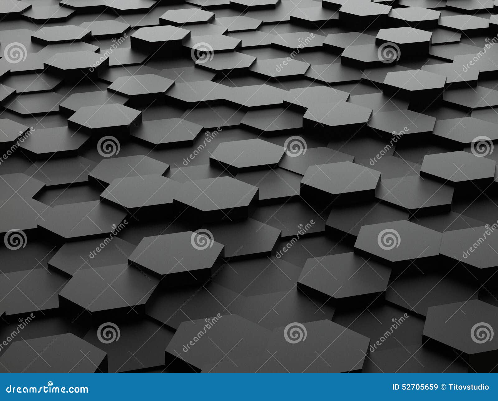 Background of 3d Hexagon Blocks Stock Illustration - Illustration of ...