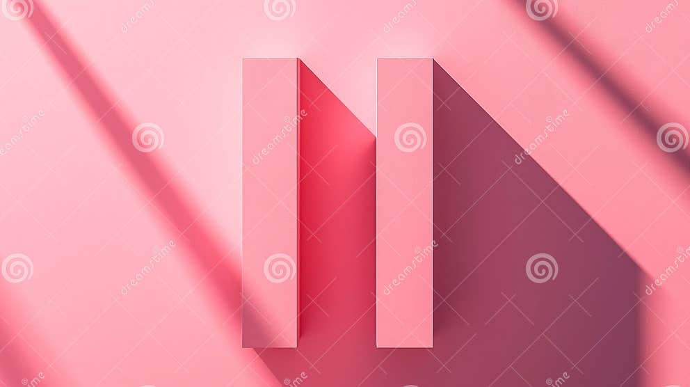 Background 3d Pink Abstract Background with Two Vertical Rectangles ...