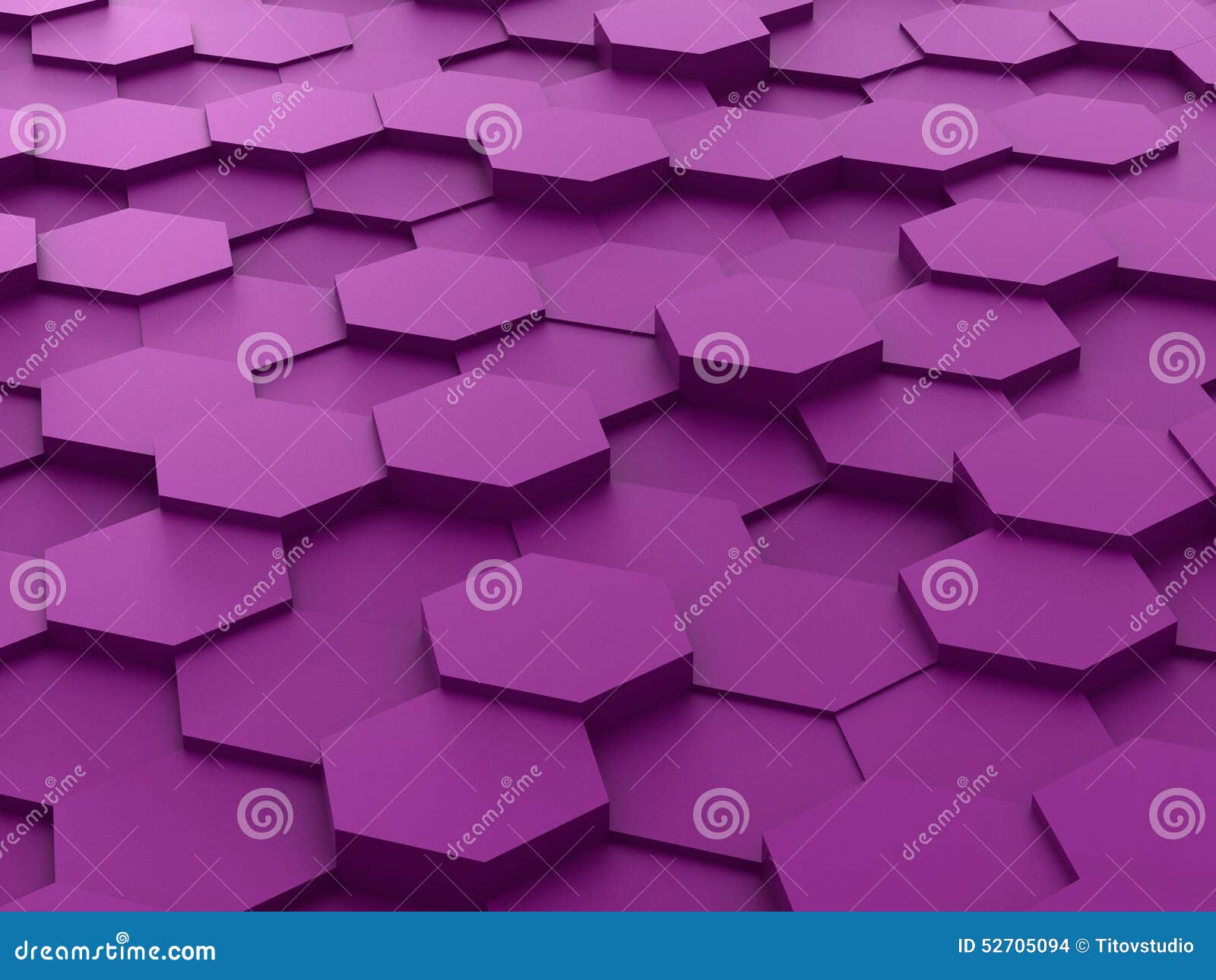 Background of 3d Purple Hexagon Blocks Stock Illustration ...