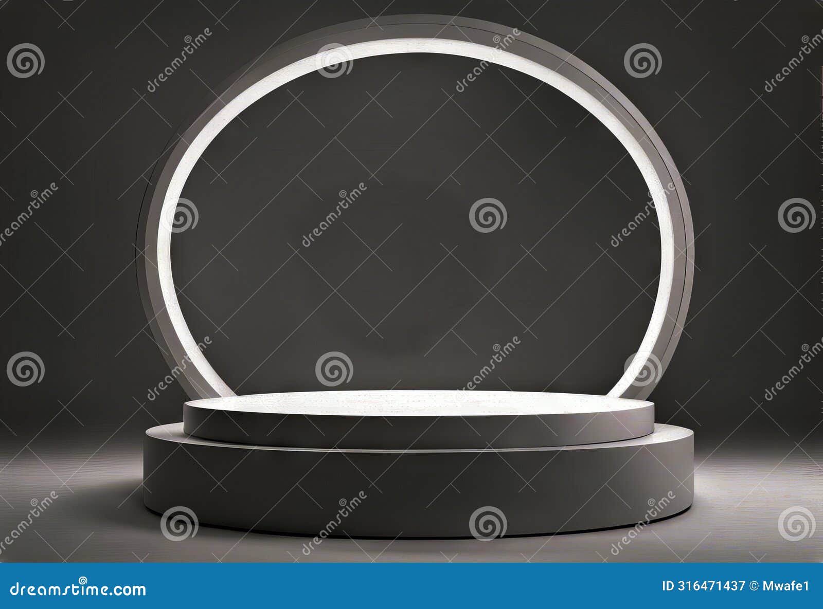 Background 3D Rendering Podium White Empty Dais Step Stage Racked Floor ...